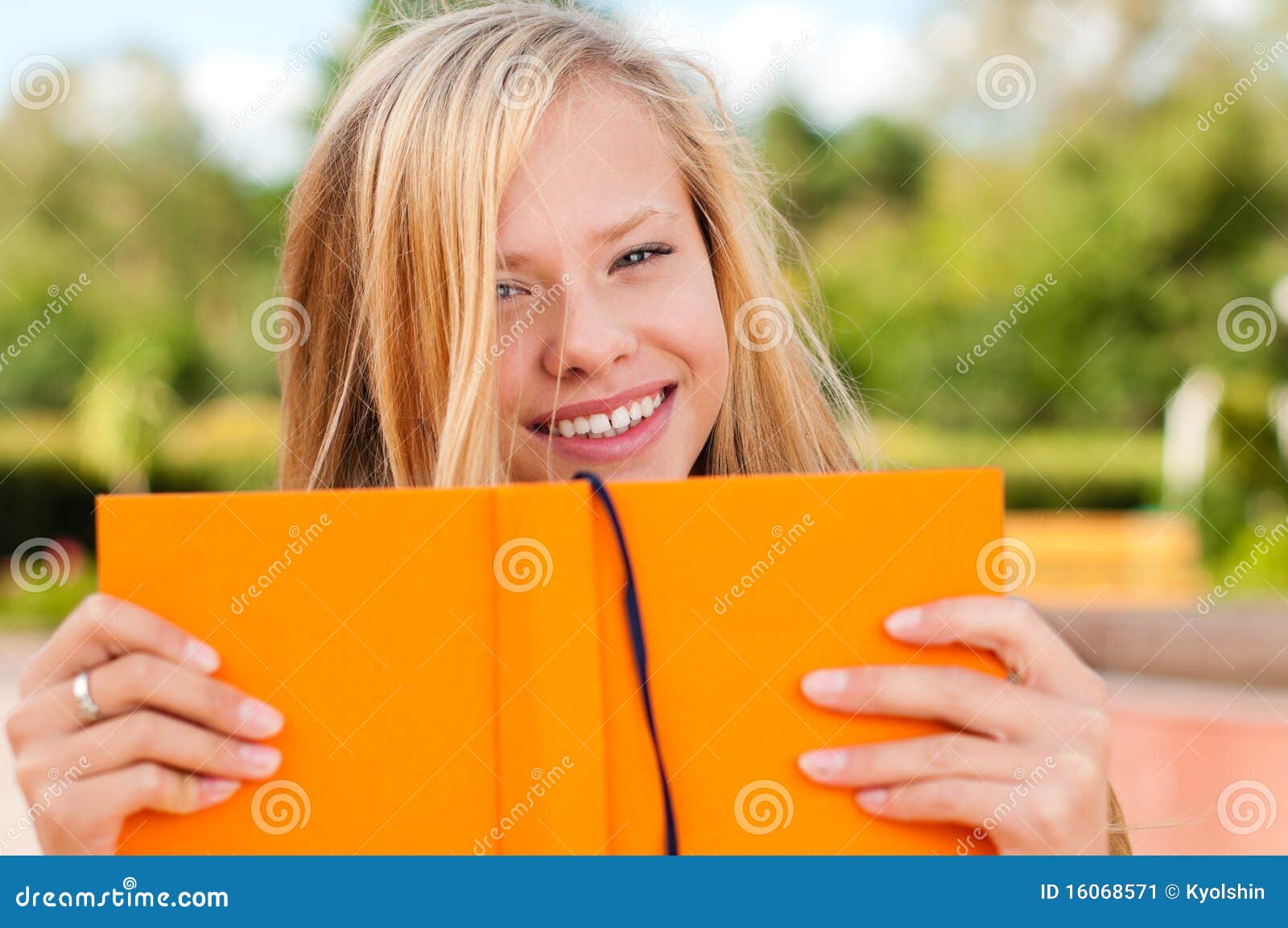 Student girl with book stock image. Image of standing - 16068571