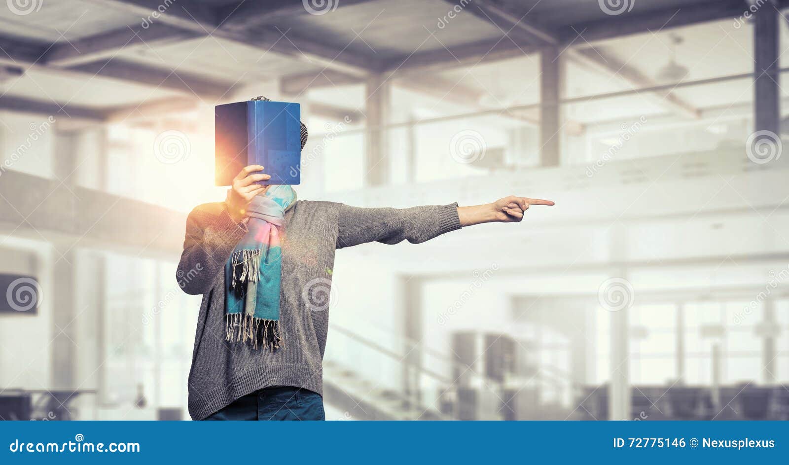 Student Girl with Book in Hands Stock Photo - Image of female, textbook ...