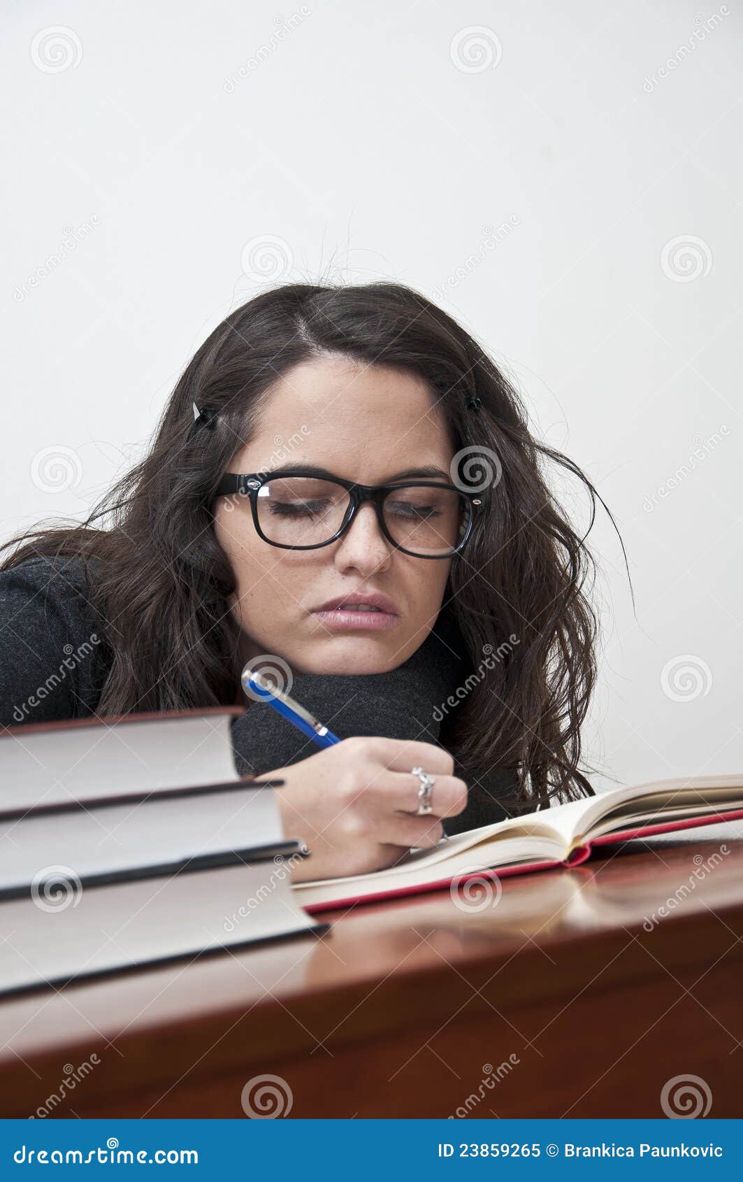 Student girl learning stock image. Image of cute, colorful - 23859265