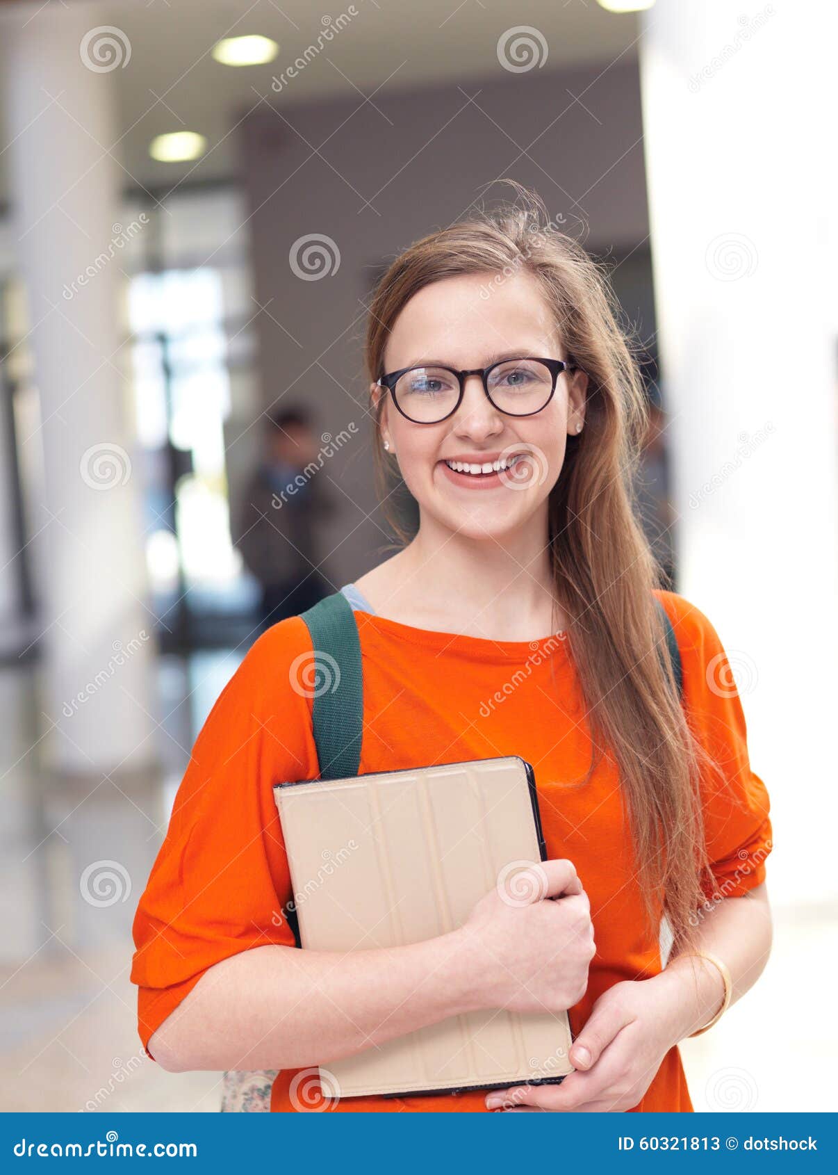 Student Girl with Tablet Computer Stock Image - Image of beautiful ...