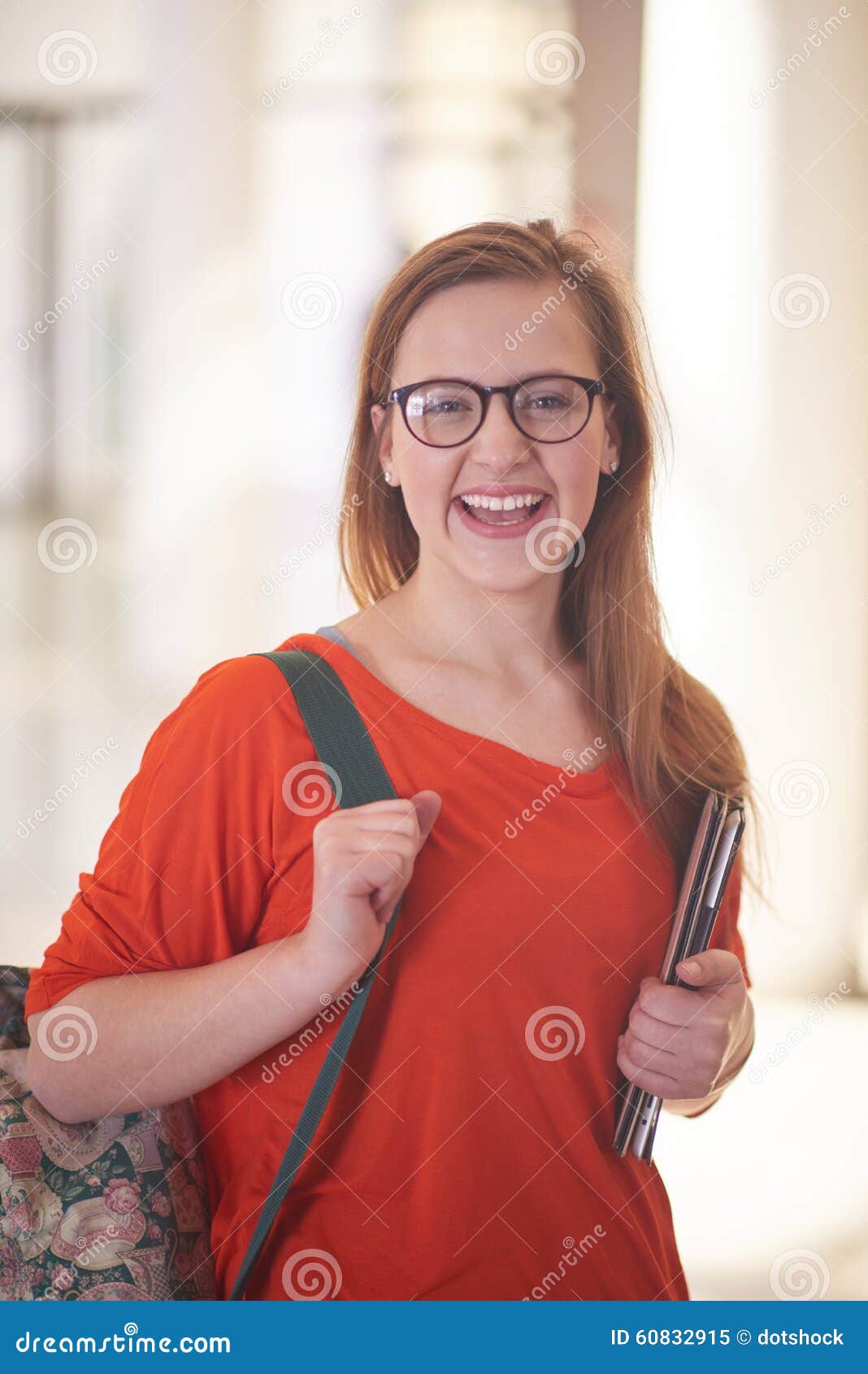 Student Girl with Tablet Computer Stock Image - Image of female ...