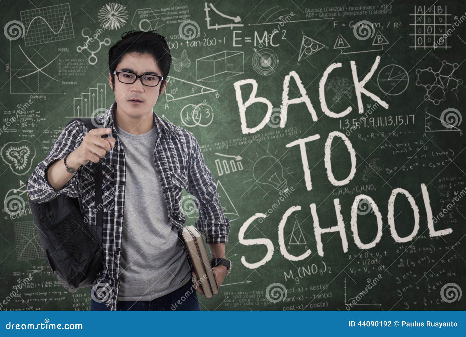Student Gives Command for Back To School Stock Photo - Image of class ...