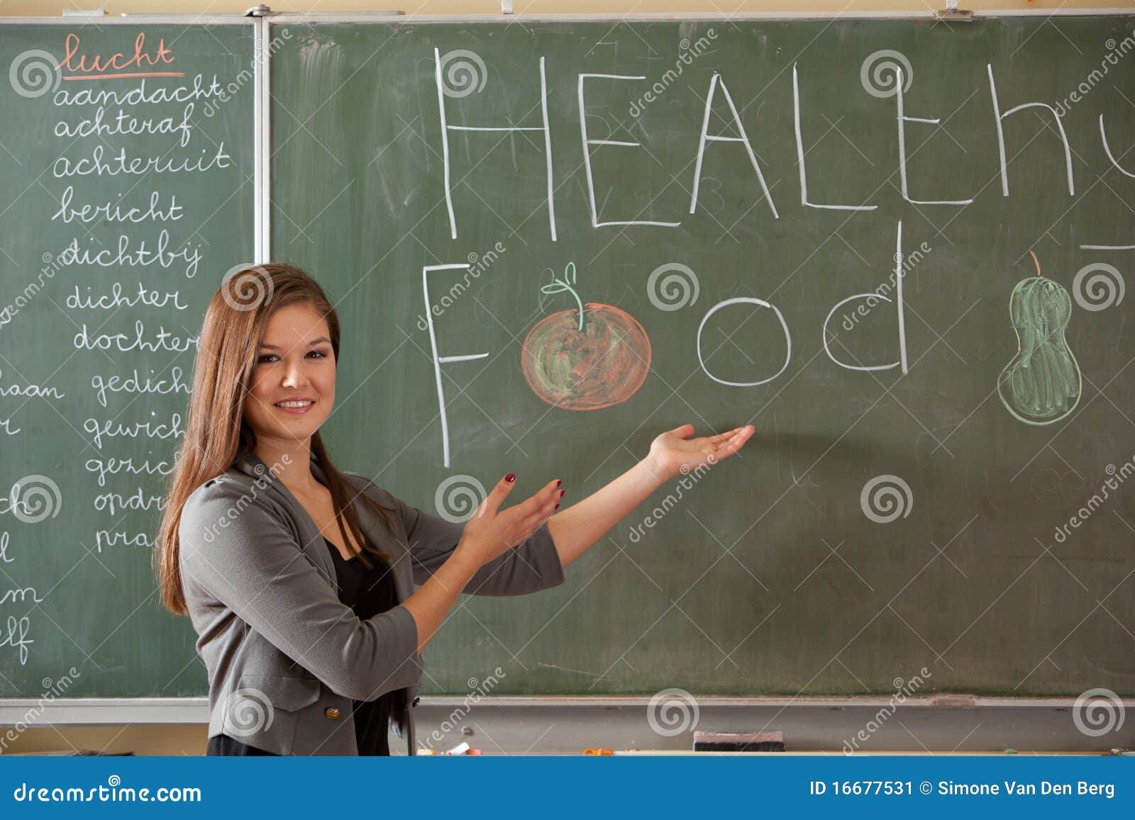 Student Giving a Presentation Stock Image - Image of standing, class ...