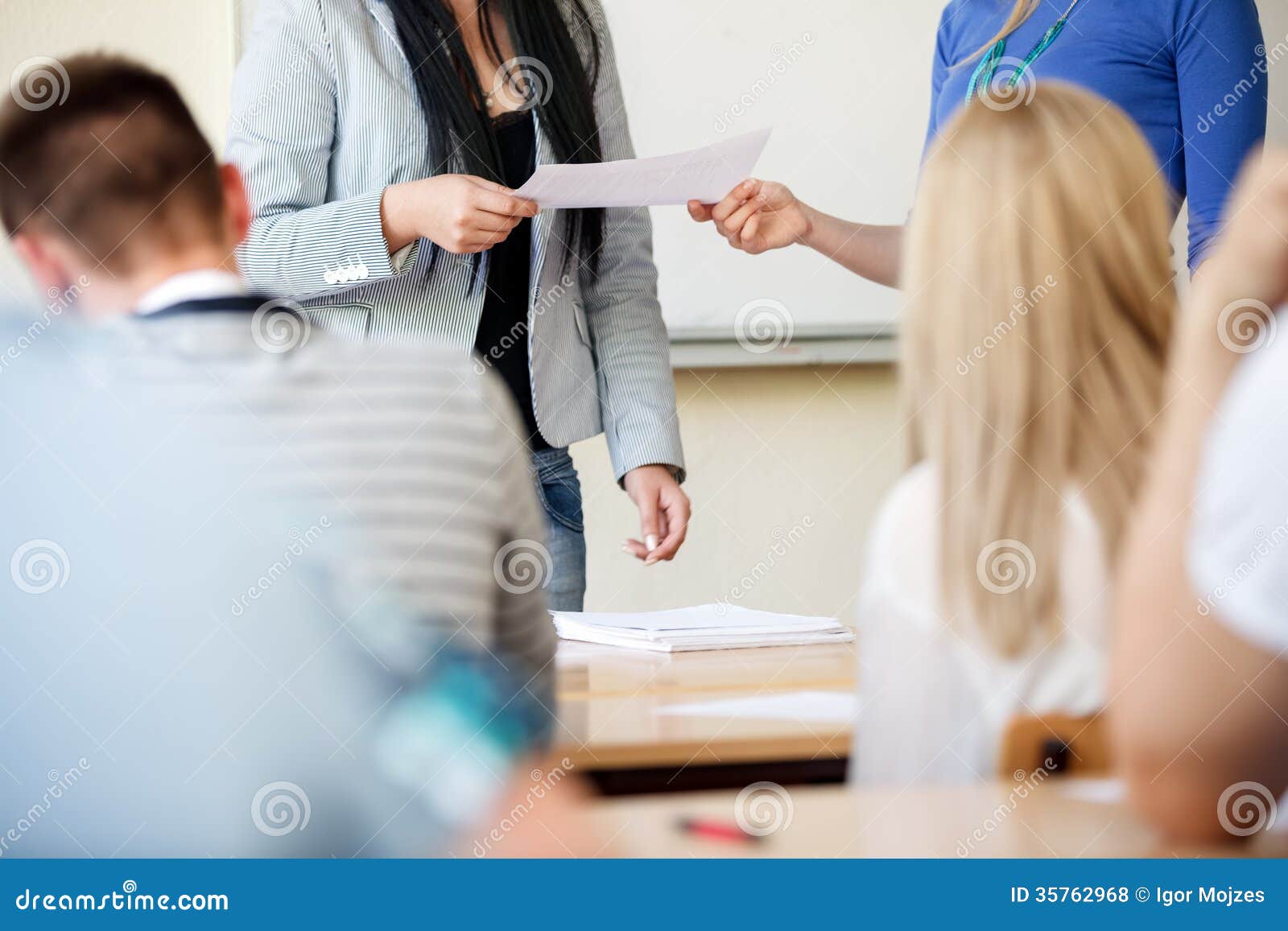 Student giving test stock photo. Image of seminar, college - 35762968