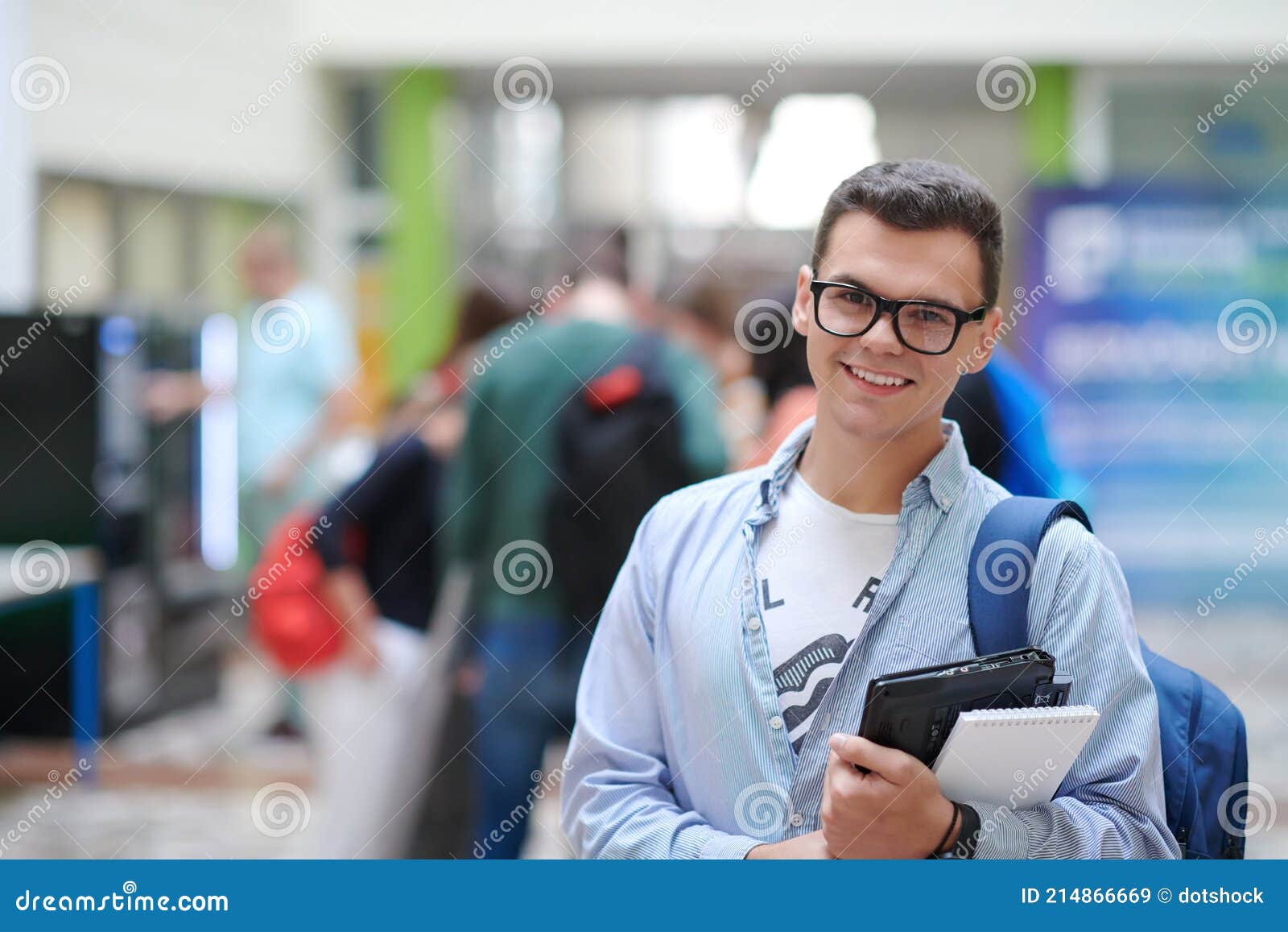 Student Using Modern Technology in School Stock Image - Image of ...
