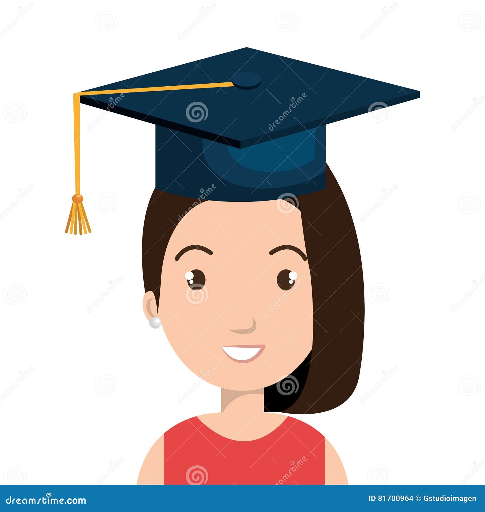 Student Graduate Avatar Icon Stock Vector - Illustration of education ...