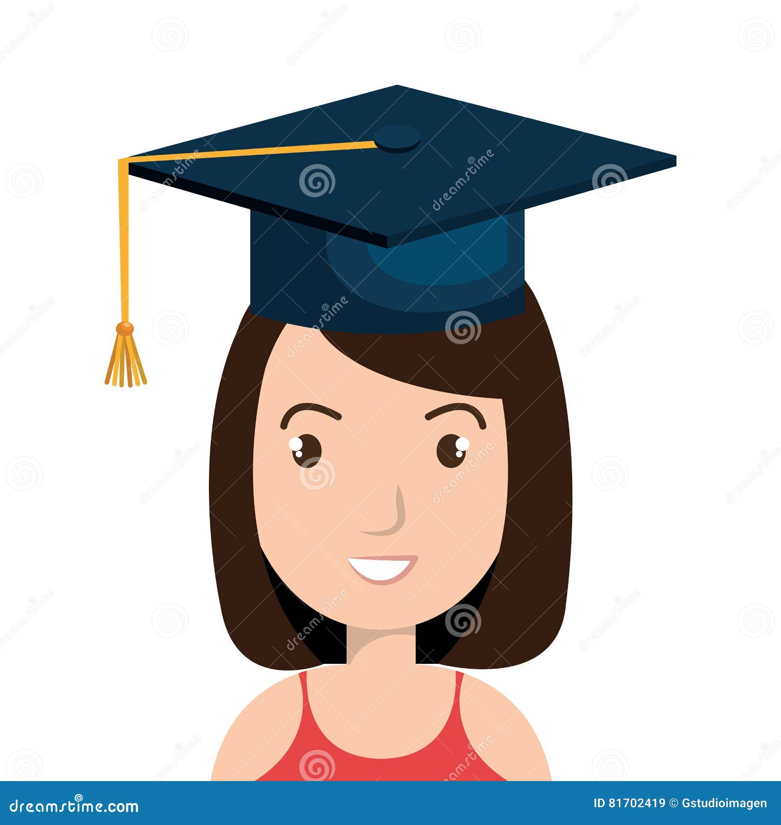 Student Graduate Avatar Icon Stock Vector - Illustration of academic ...