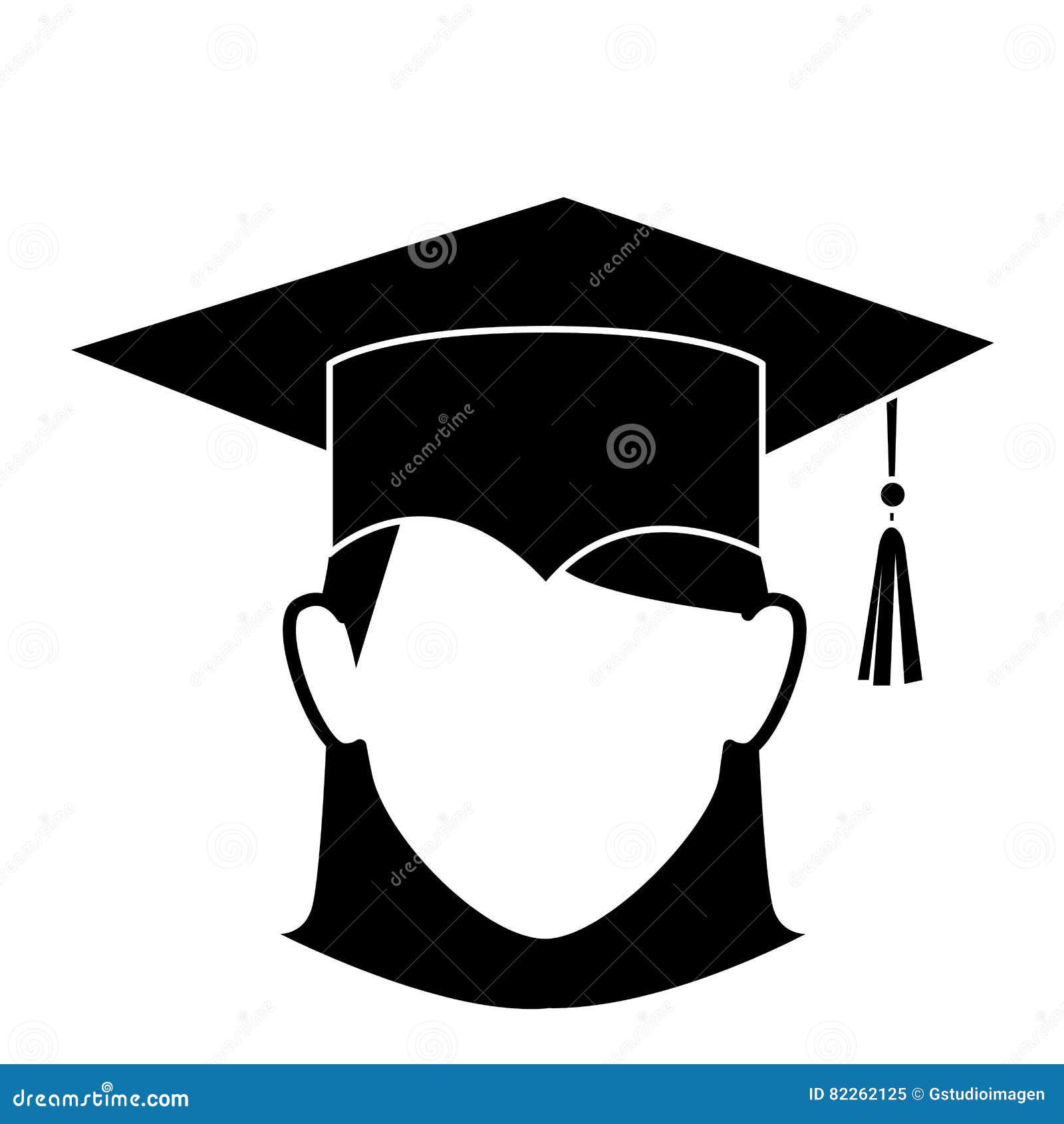 Student Graduation Uniform Icon Stock Illustration - Illustration of ...