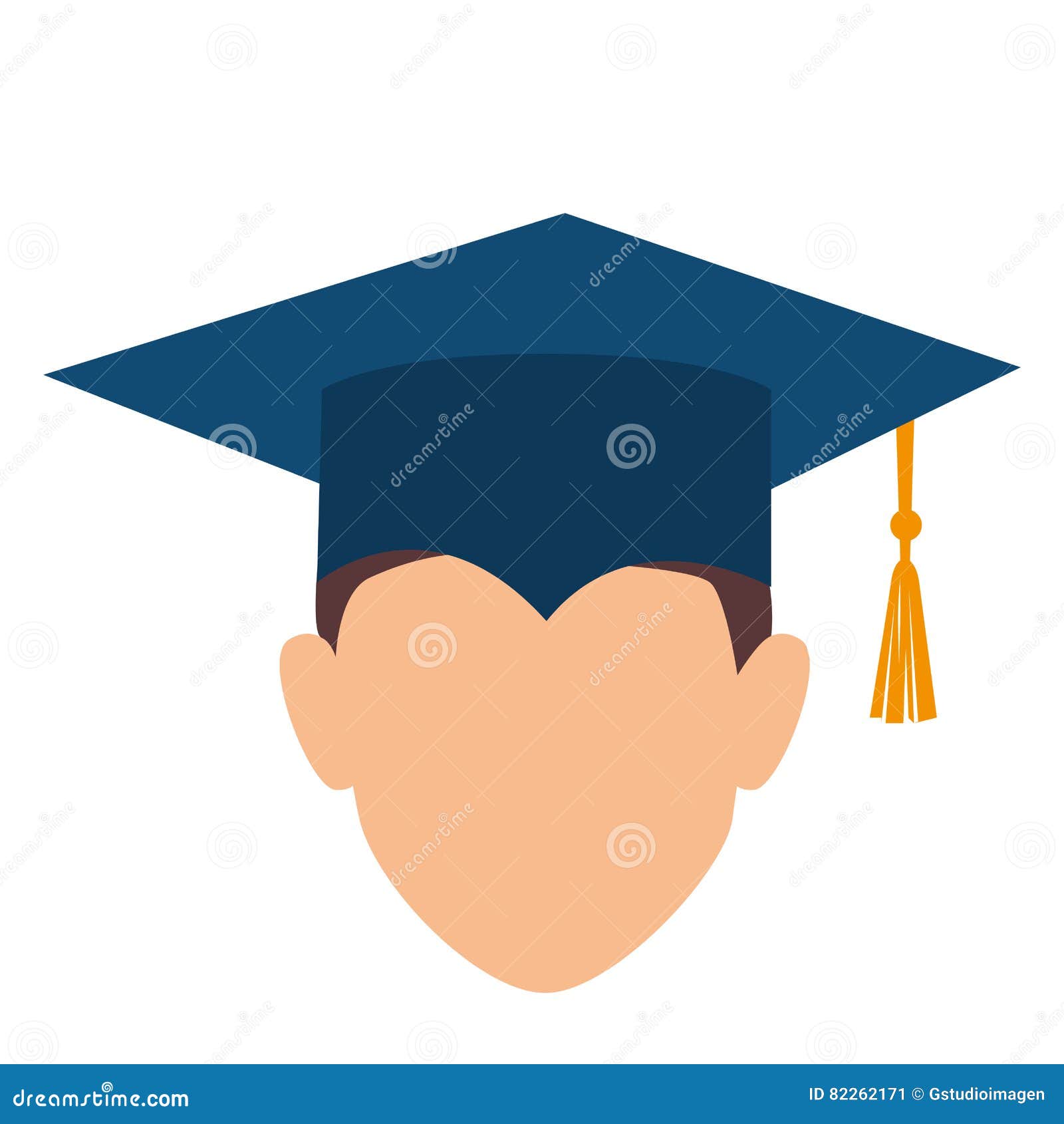 Student Graduation Uniform Icon Stock Illustration - Illustration of ...
