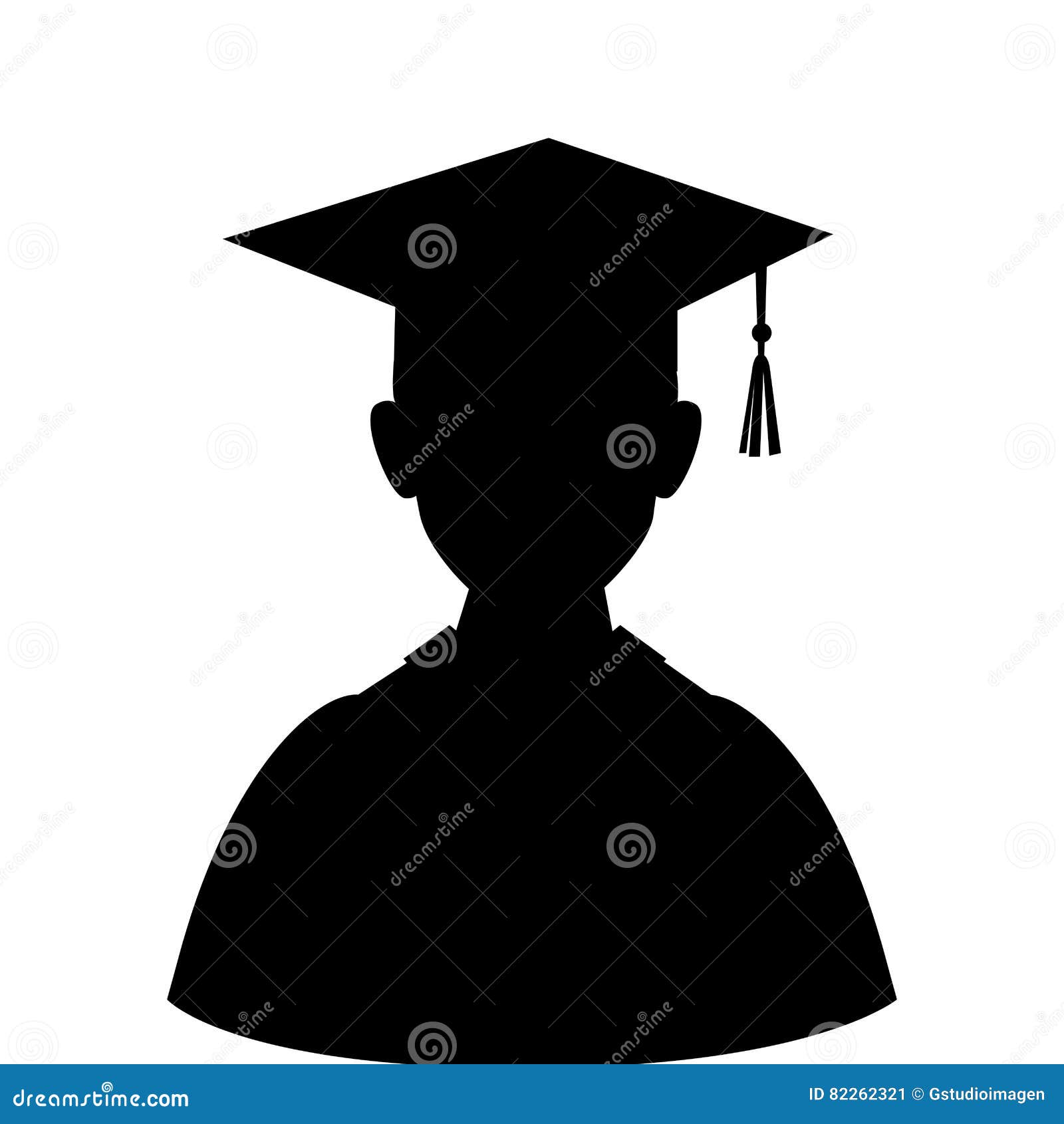 Student Graduation Uniform Icon Stock Illustration - Illustration of ...