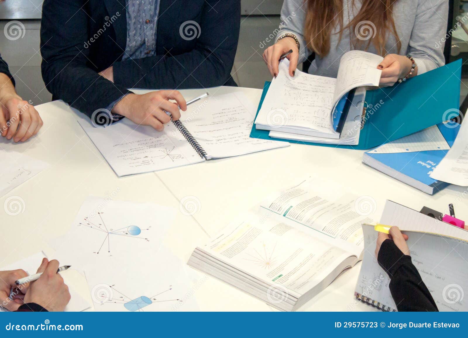Student group meeting stock image. Image of rulers, students - 29575723