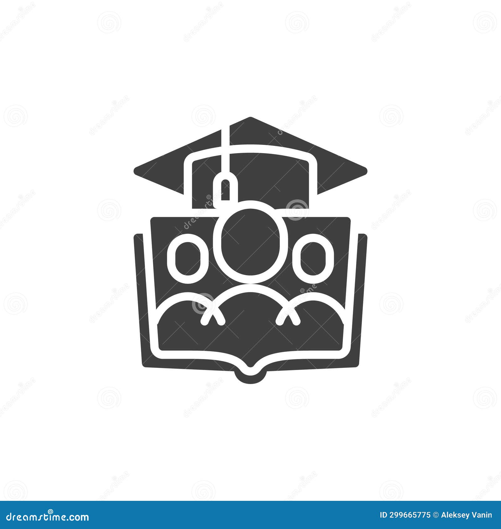 Student Group Study Vector Icon Stock Vector - Illustration of perfect ...