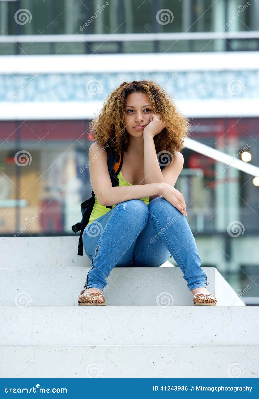 Student with Grumpy Expression Stock Photo - Image of face, lonely ...