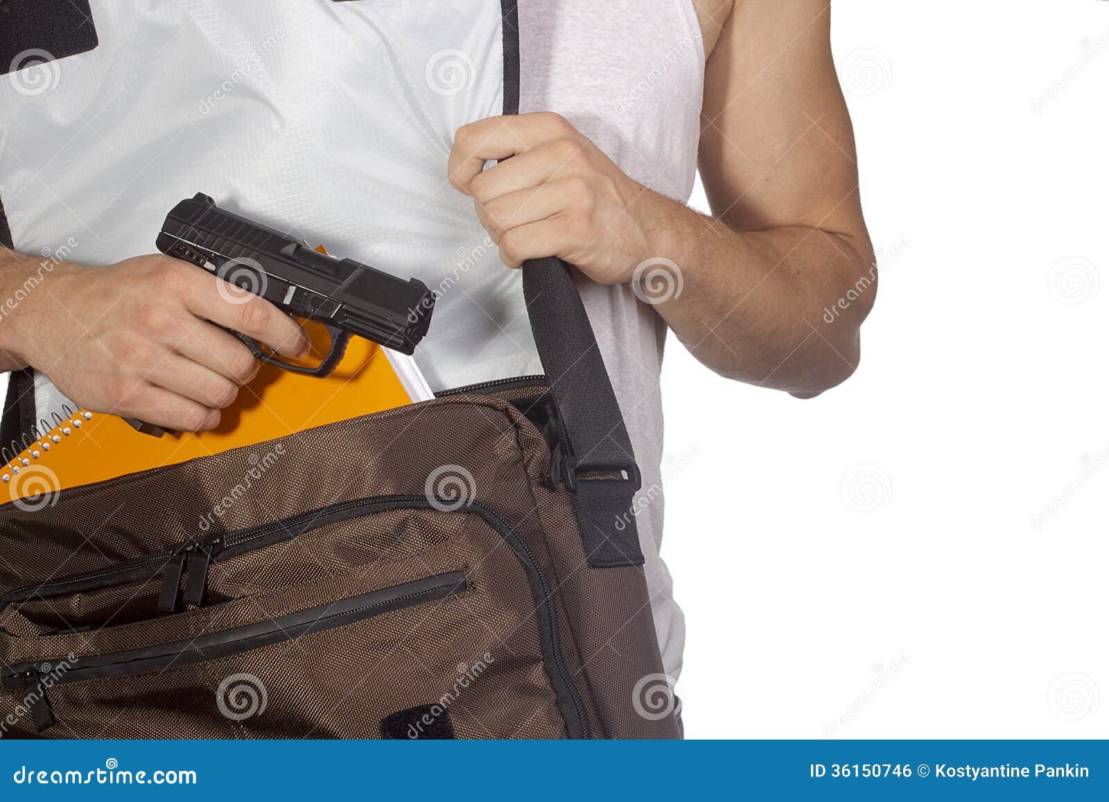 Student with gun stock photo. Image of concept, eliminate - 36150746