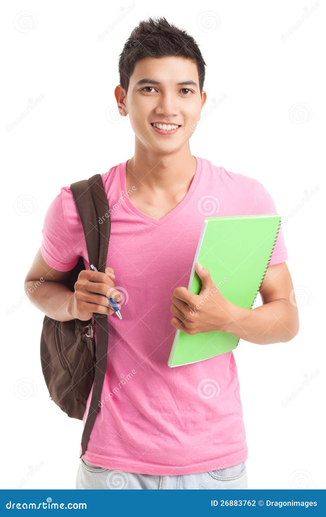 Student guy stock photo. Image of model, casual, posing - 26883762