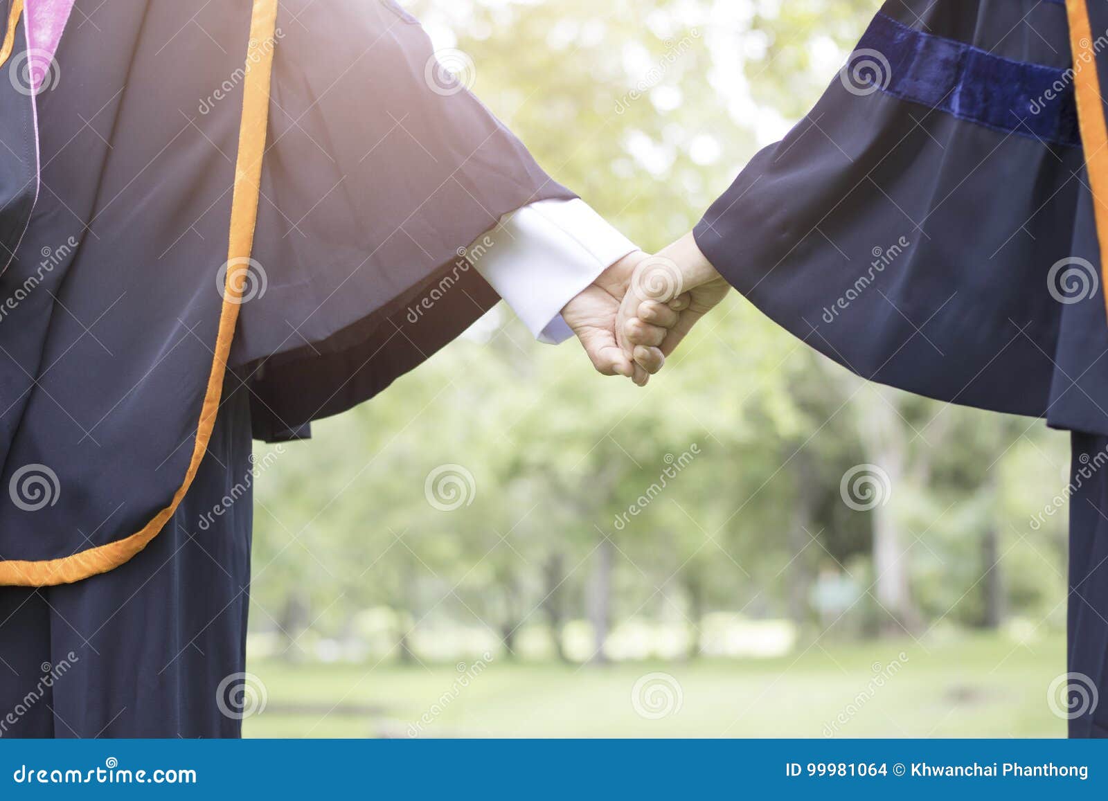 Student Hand in Hand and Walk Together, Concept in Teamwork ...