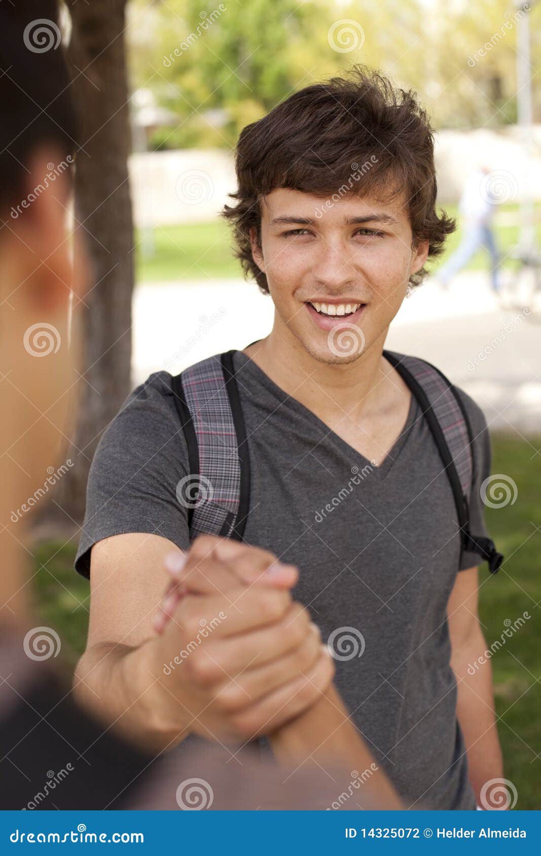 Student handshake stock photo. Image of nature, college - 14325072