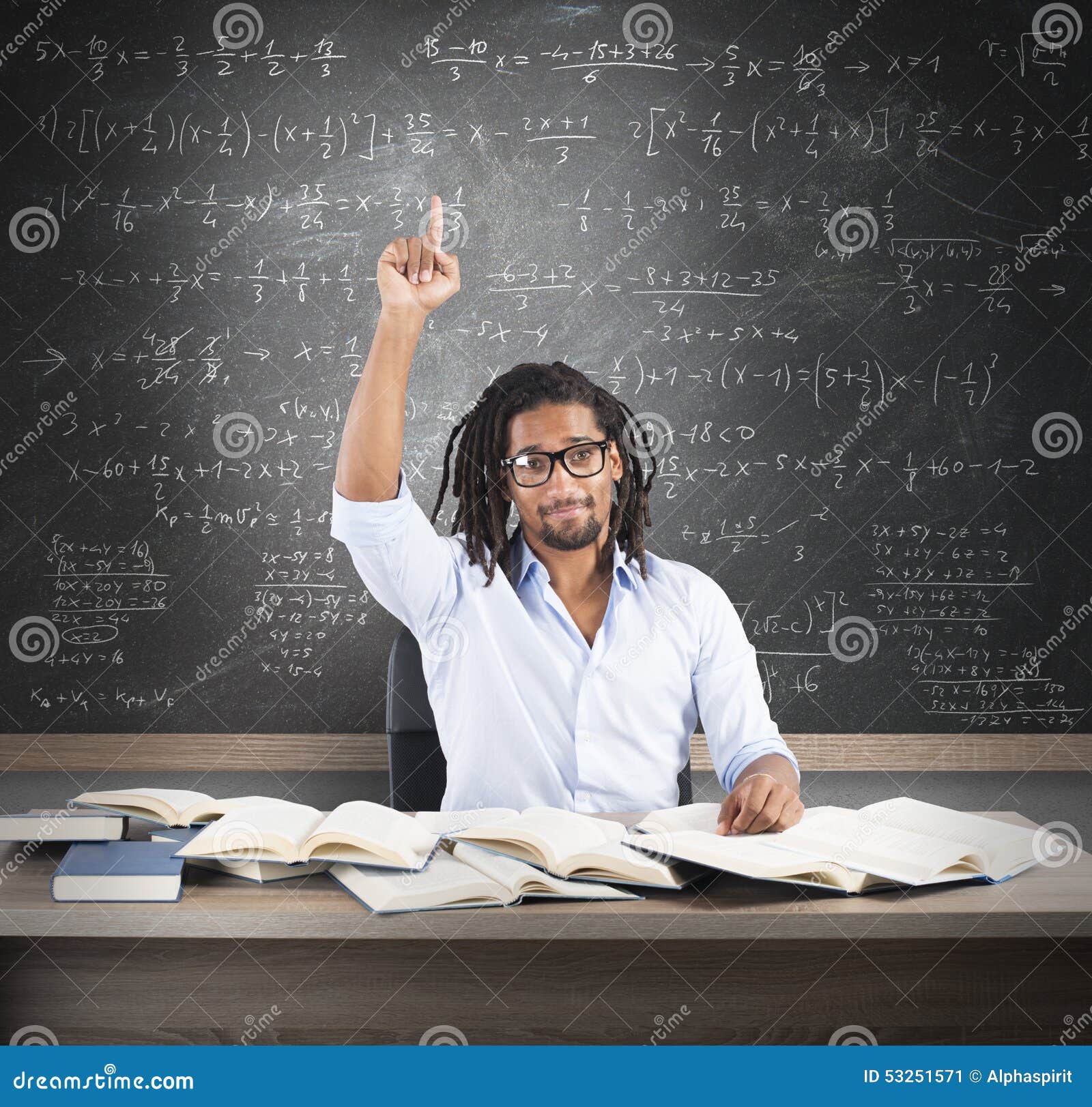 Student has the solution stock image. Image of education - 53251571