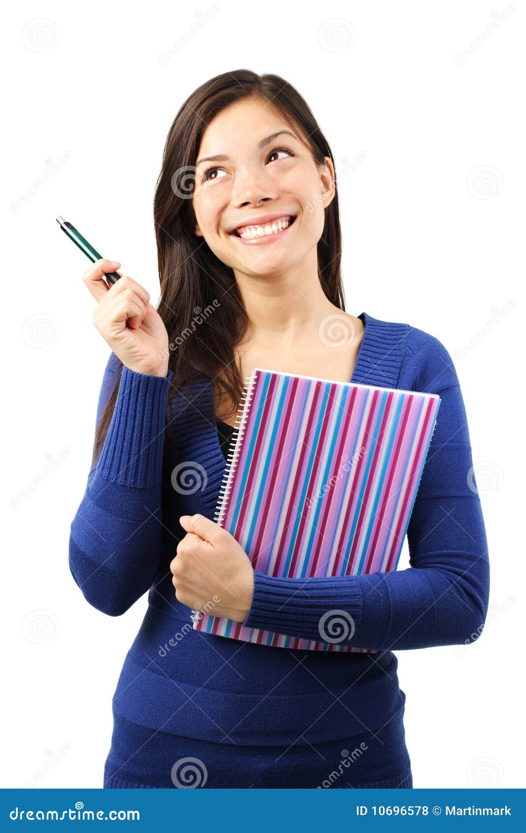 Student having an idea stock photo. Image of lady, beauty - 10696578