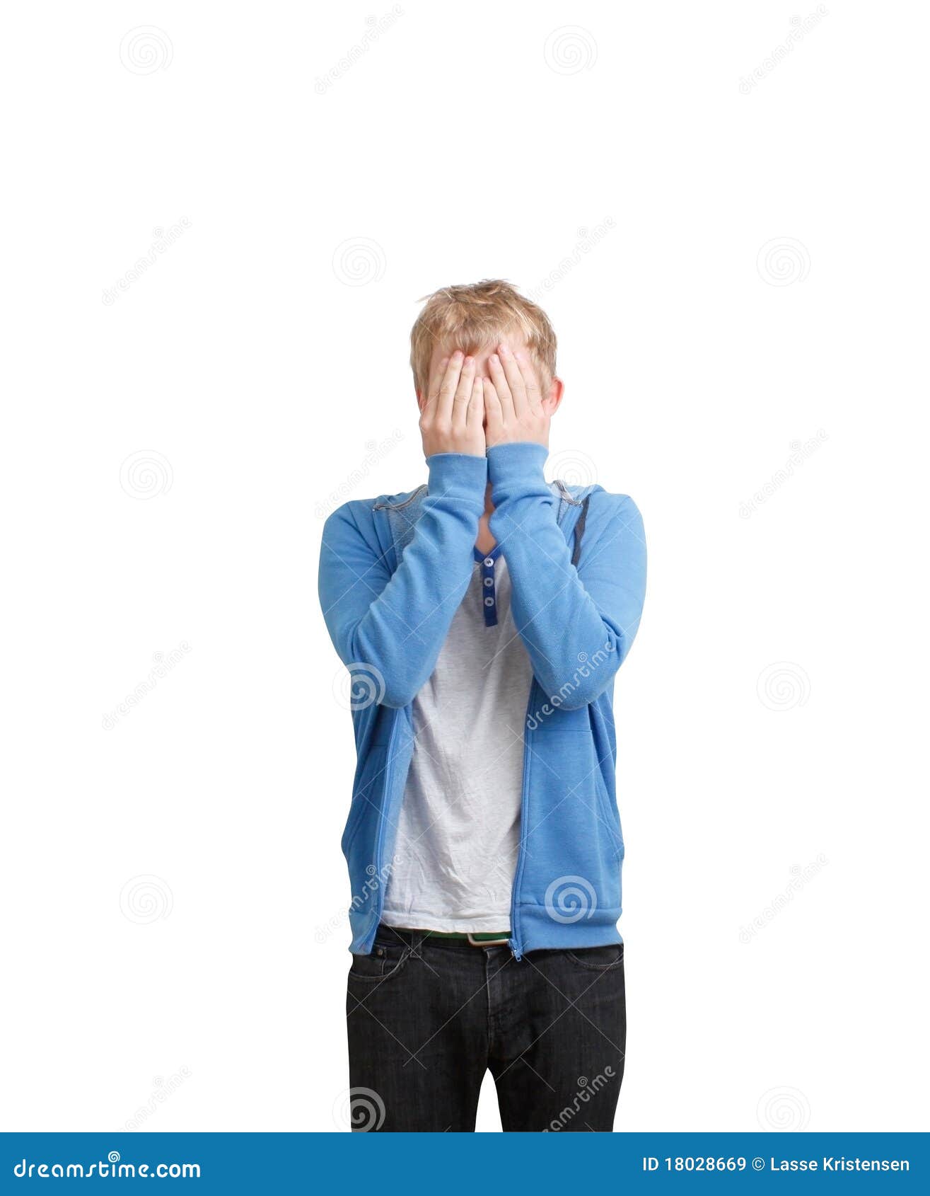 Student hiding face stock image. Image of isolated, teenager - 18028669