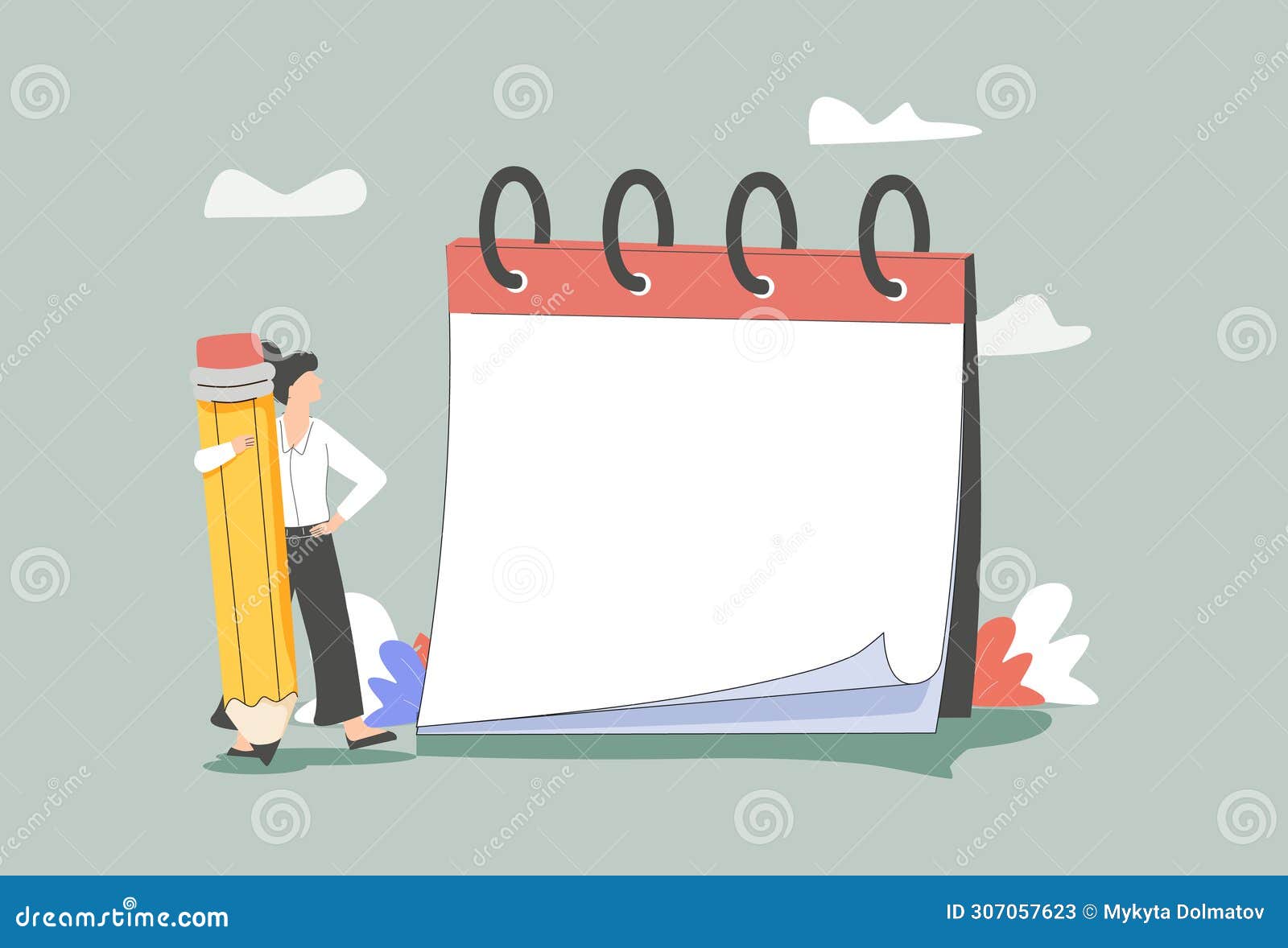 Student Holding Book And Pencil. Girl Learner With Grammar Textbook ...