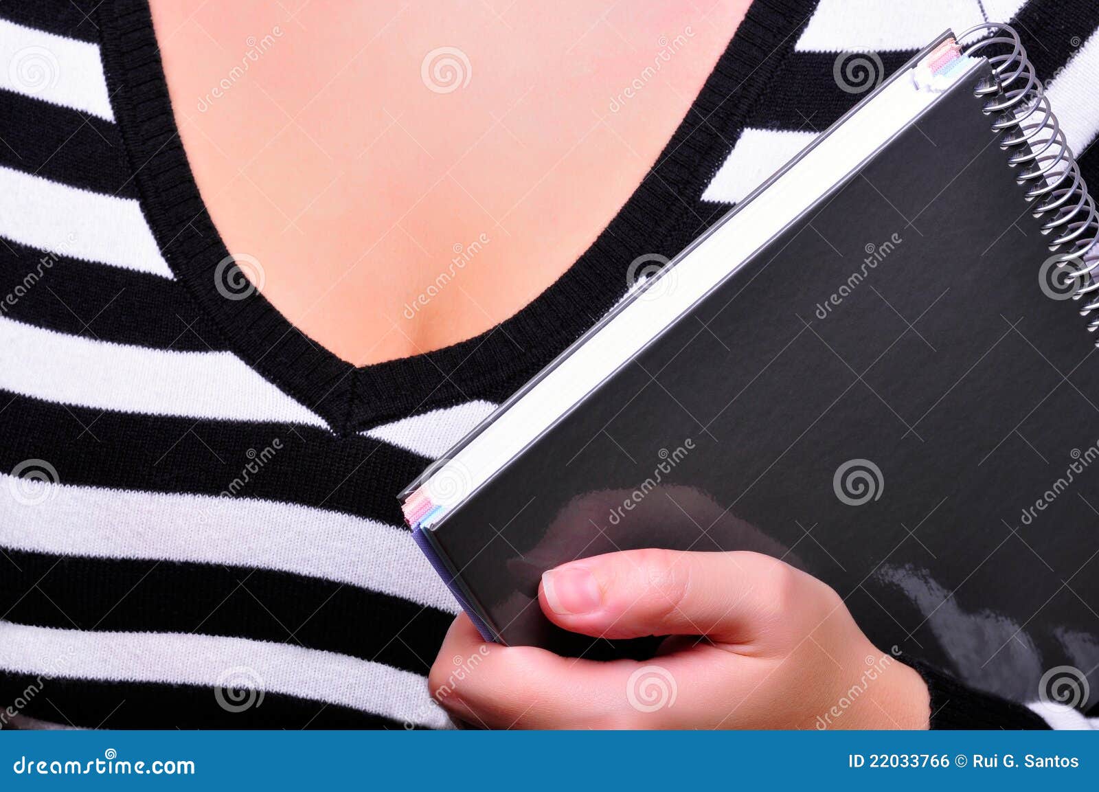 Student holding pad stock photo. Image of teenager, spiral - 22033766