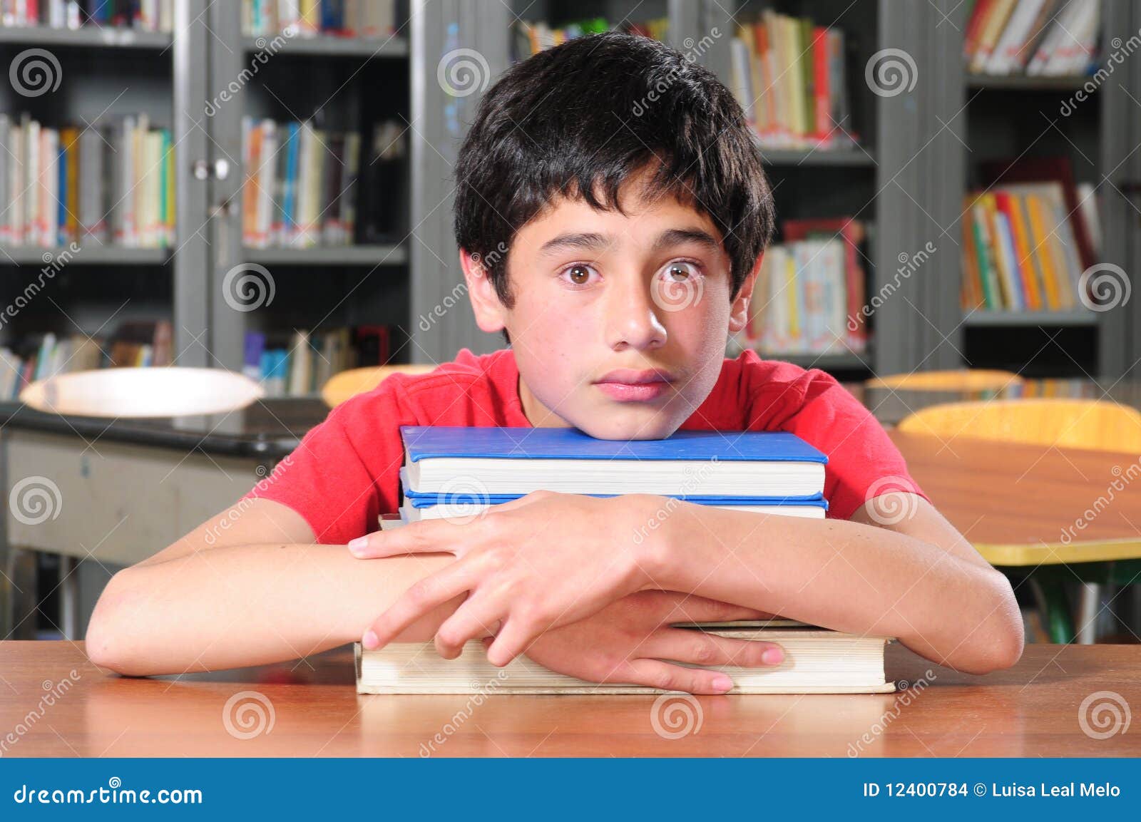 Student hugging books stock photo. Image of library, thick - 12400784