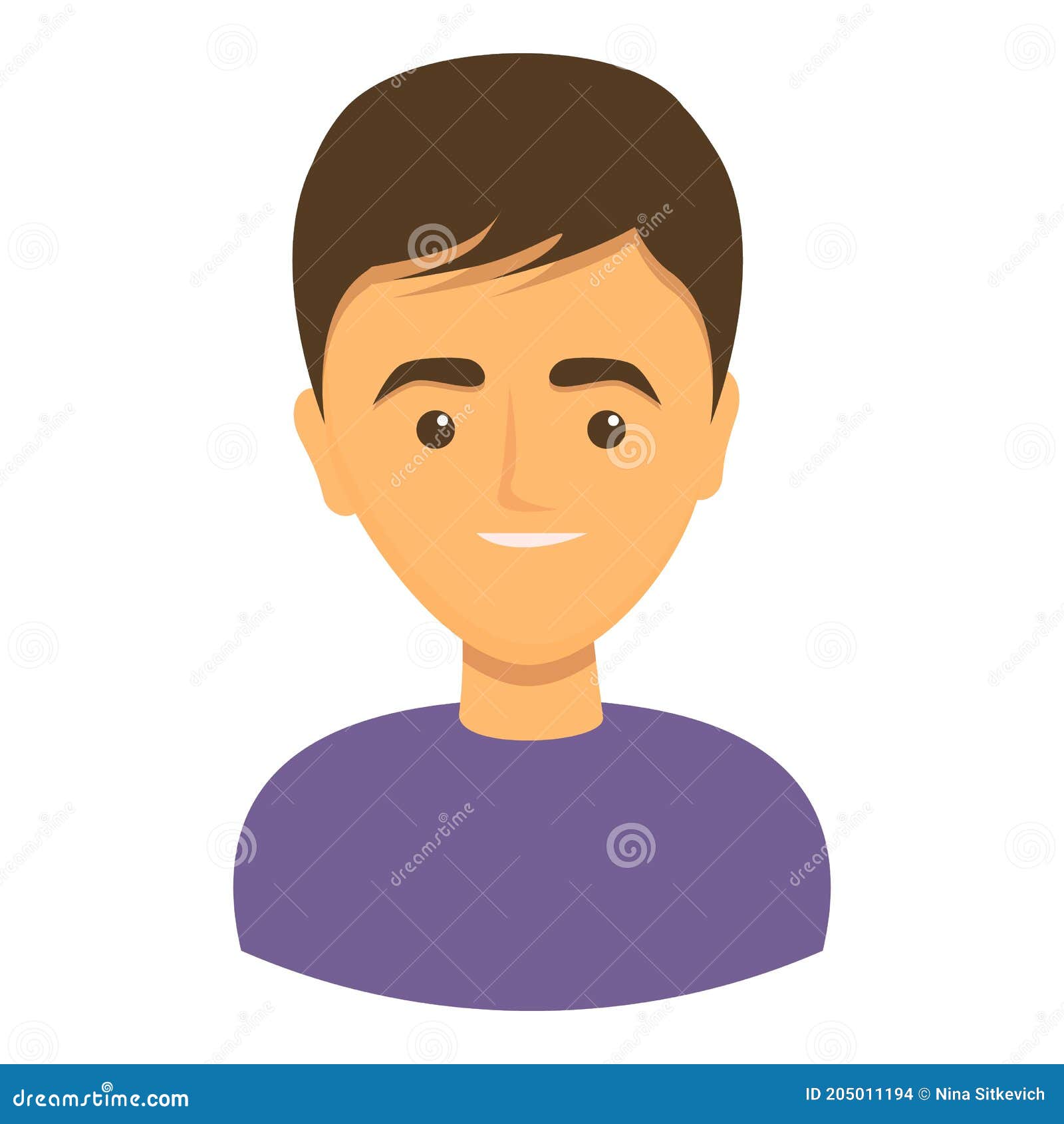 Student Icon, Cartoon Style Stock Vector - Illustration of male, adult ...