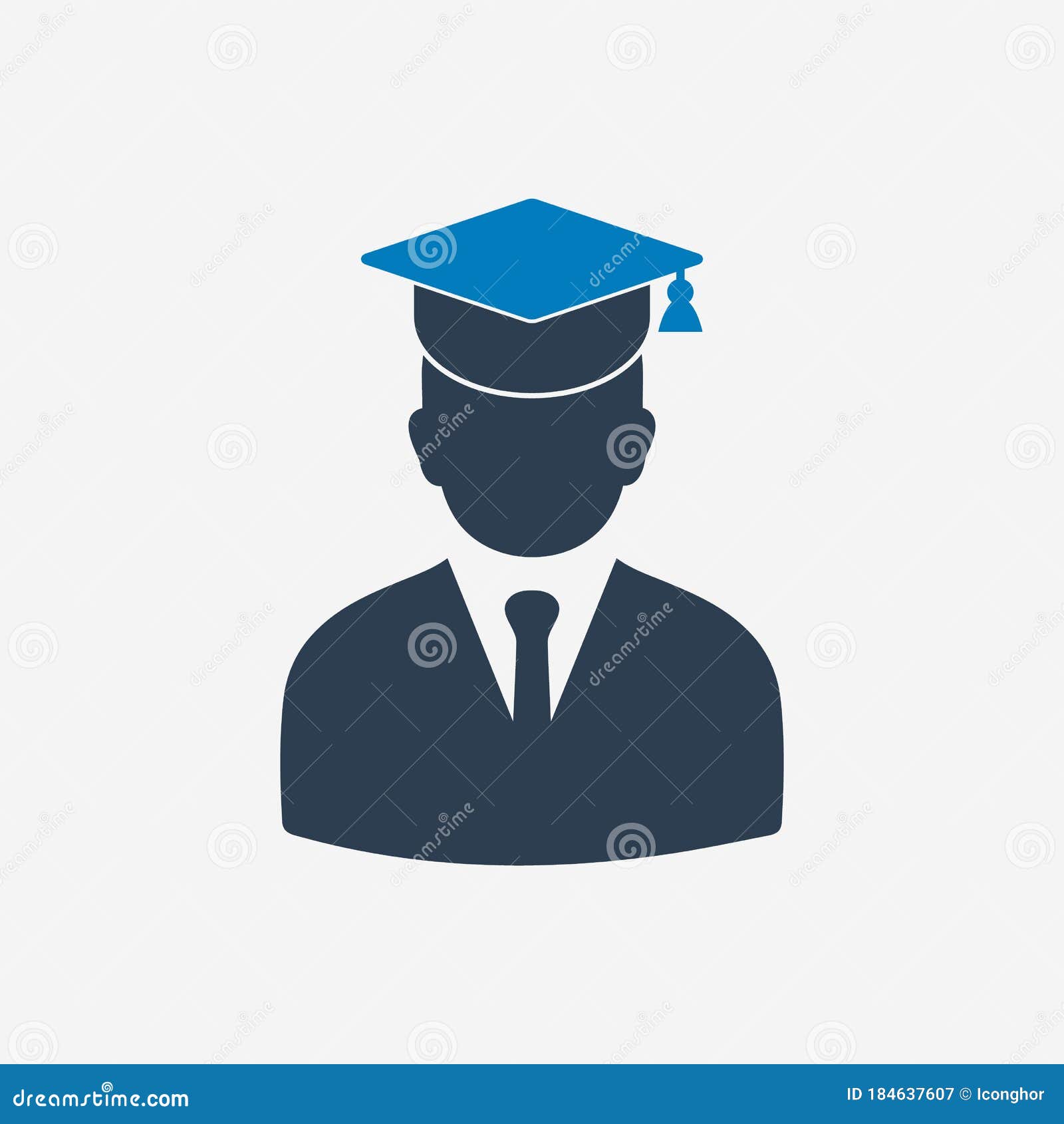 Student Icon. Editable Vector EPS Symbol. Stock Vector - Illustration ...