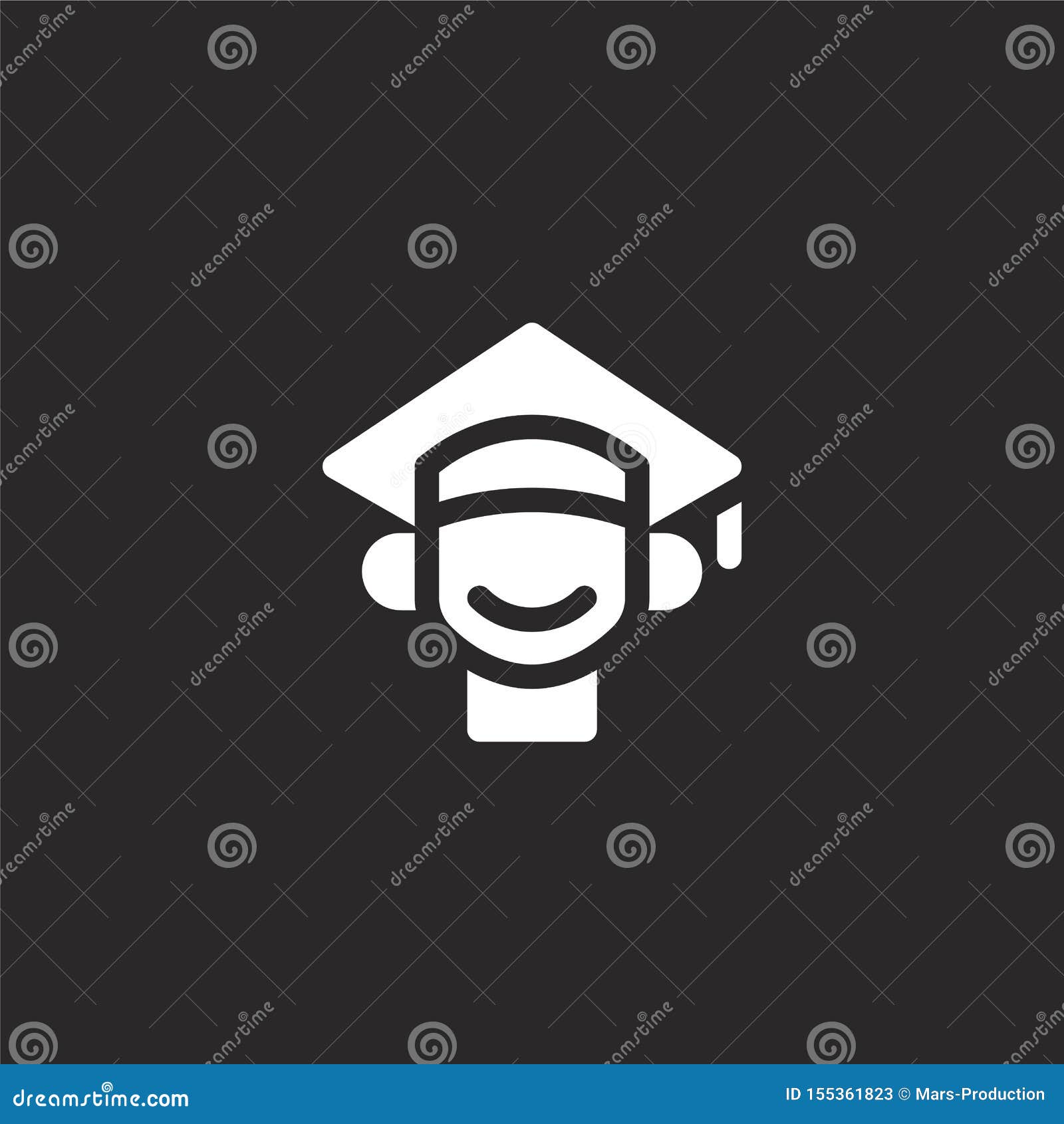 Student Icon. Filled Student Icon for Website Design and Mobile, App ...