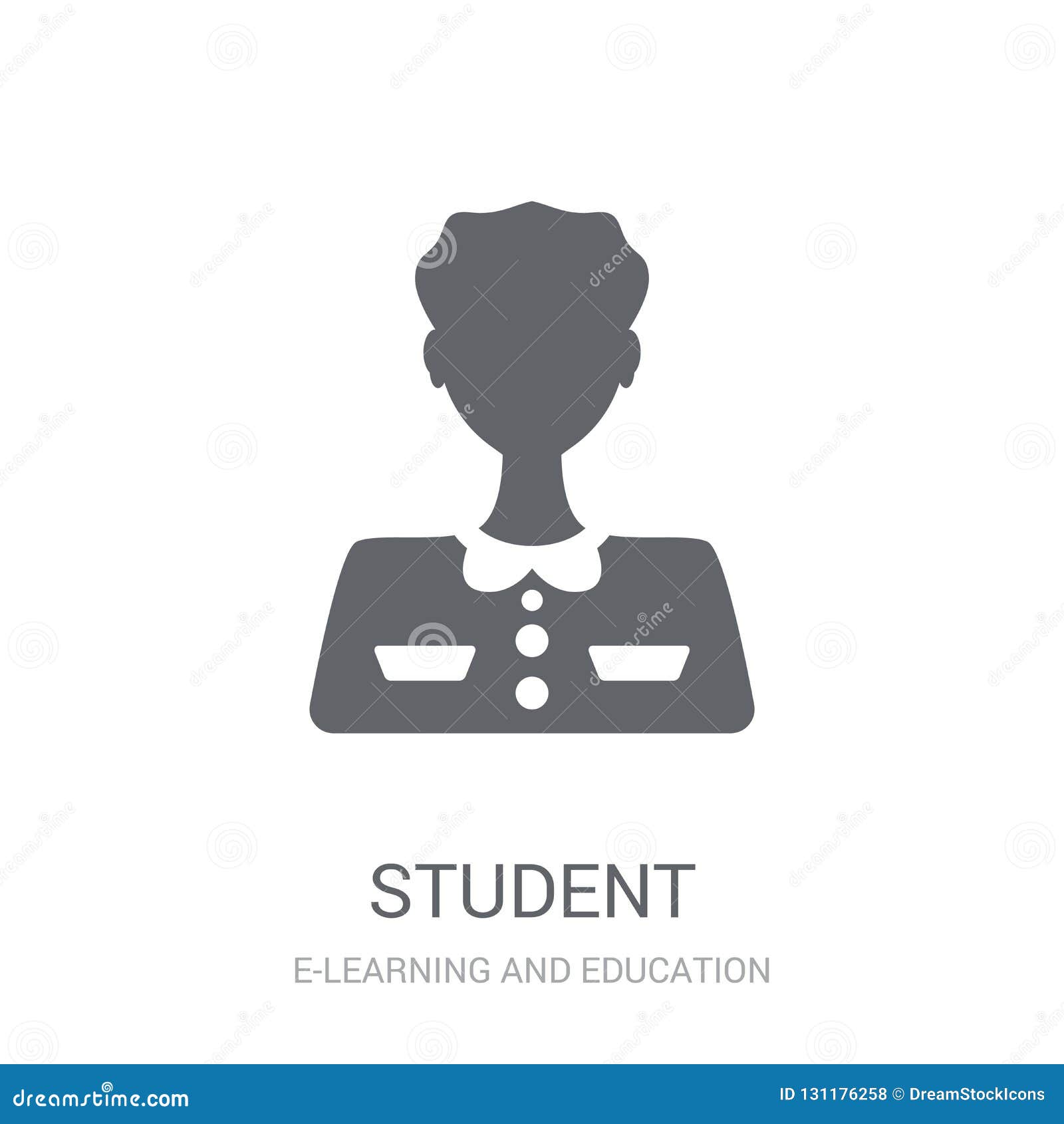 Student Icon. Trendy Student Logo Concept on White Background Fr Stock ...