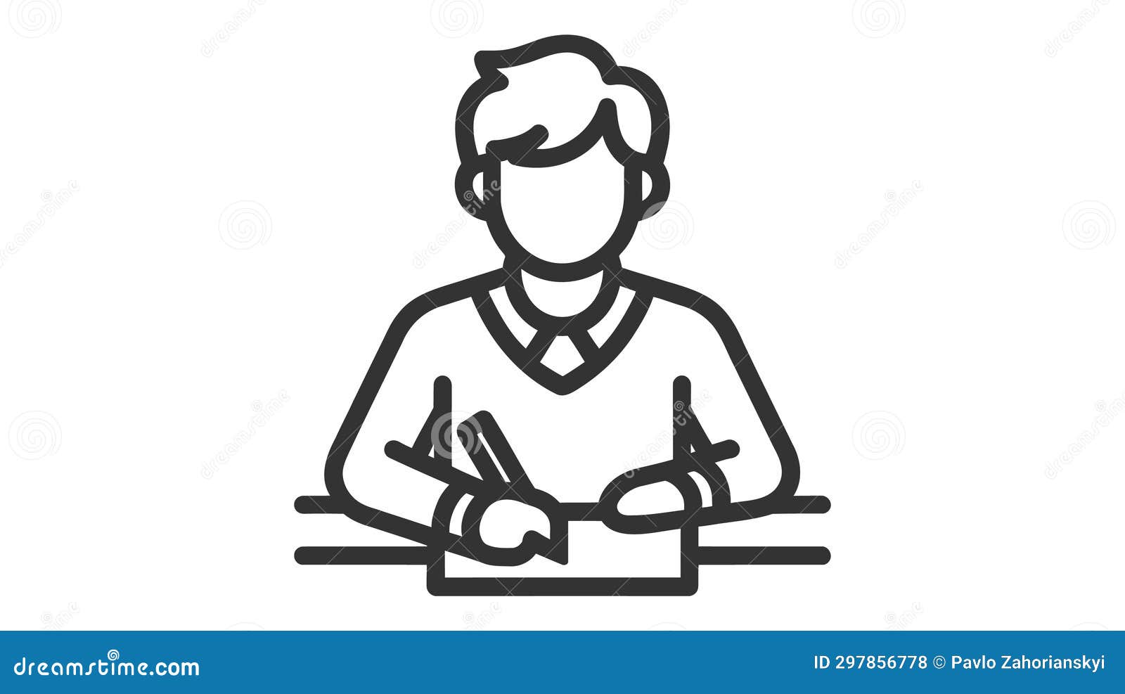 Student Icon - Vector Illustration on White Background Stock Vector ...