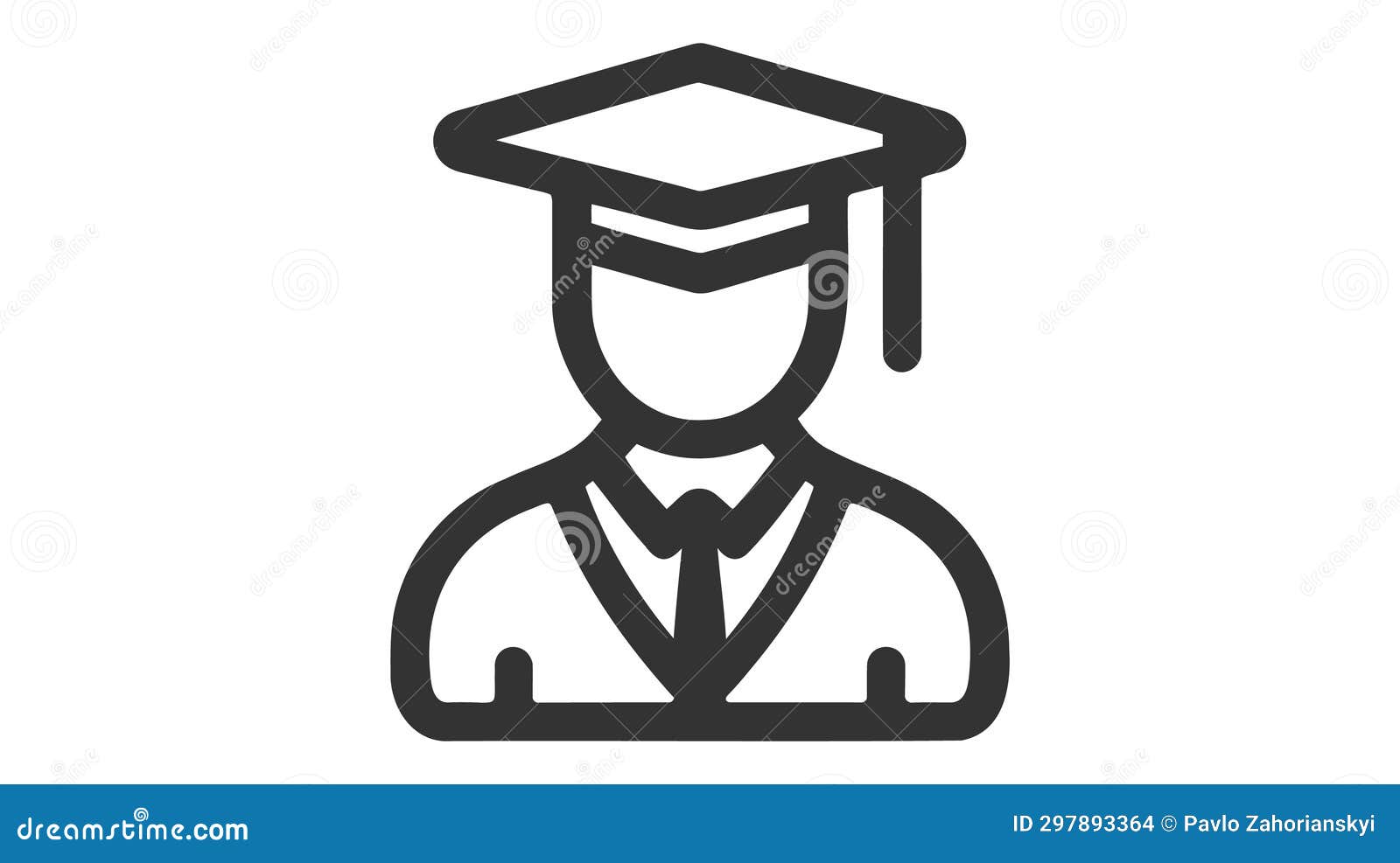 Student Icon - Vector Illustration on White Background Stock ...
