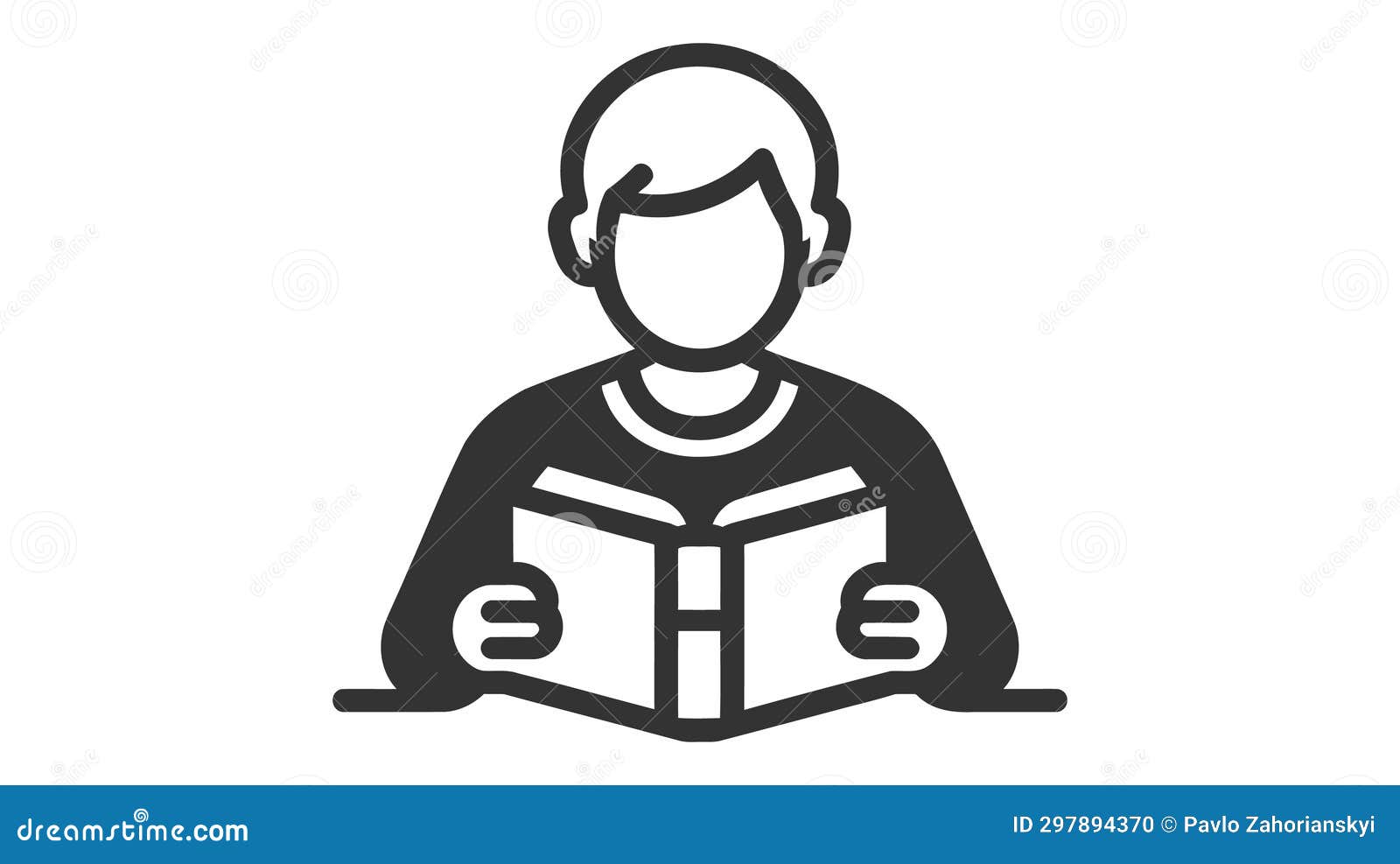 Student Icon - Vector Illustration on White Background Stock ...