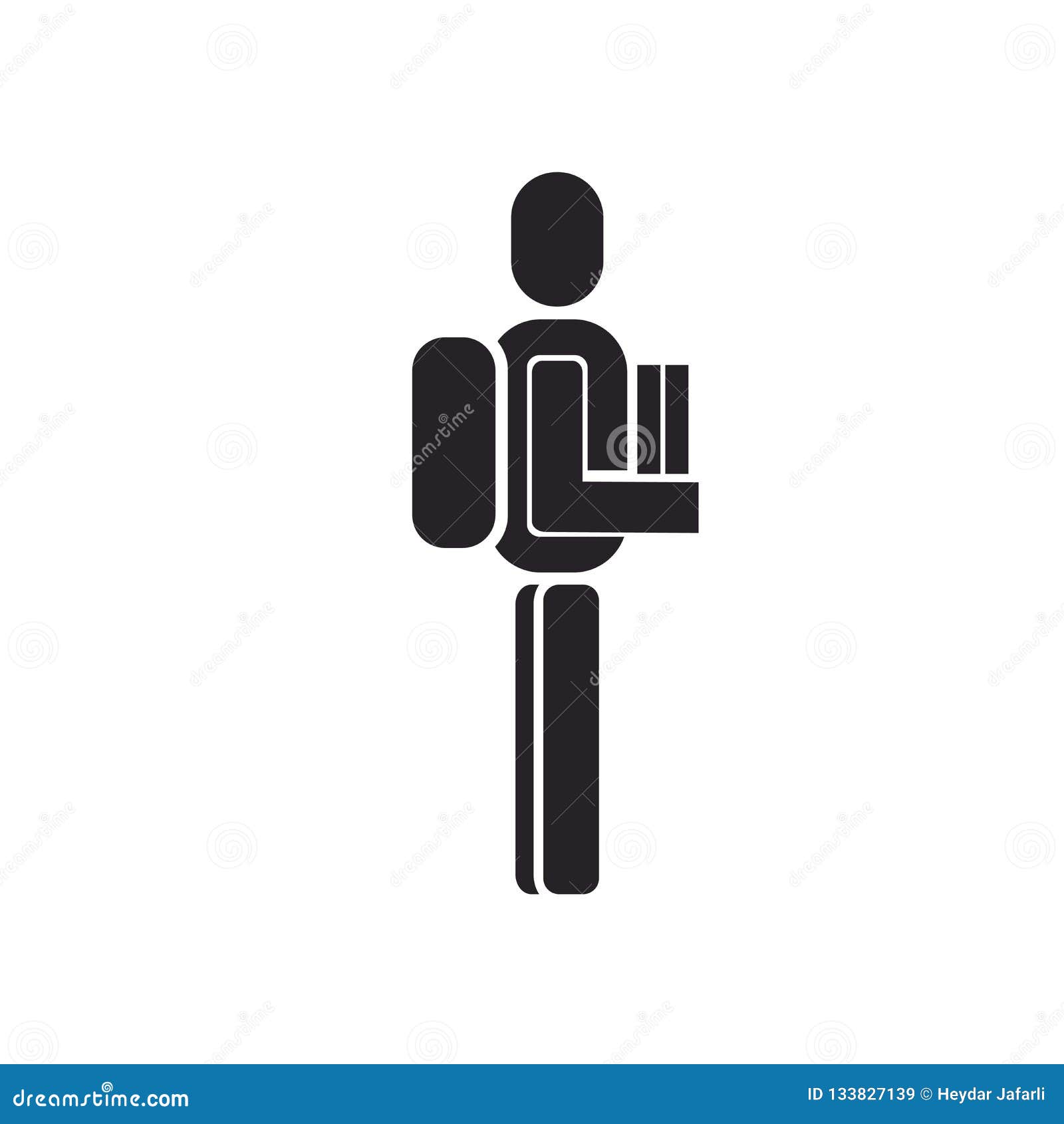 Student Icon Vector Sign and Symbol Isolated on White Background Stock ...