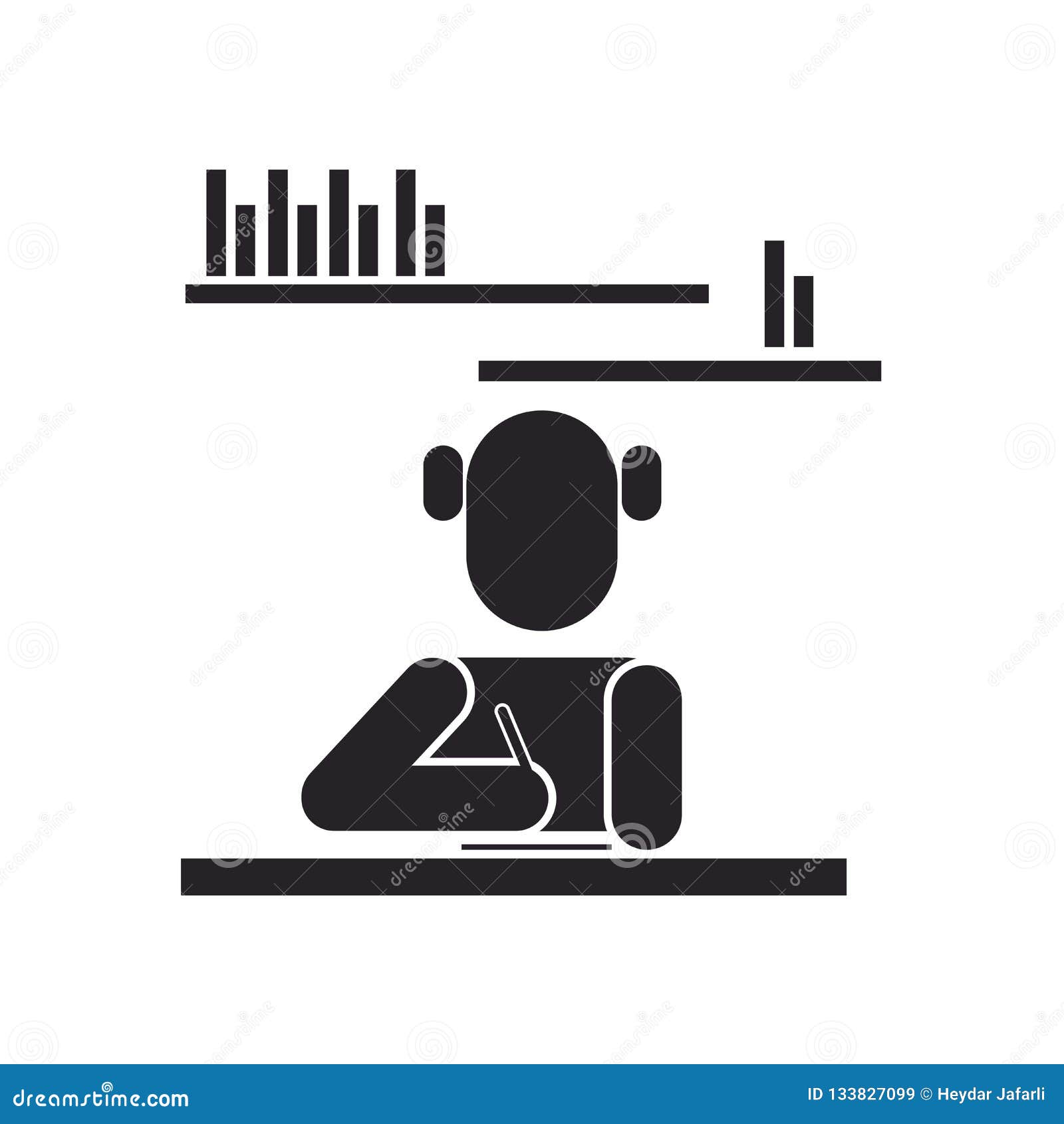 Student Icon Vector Sign and Symbol Isolated on White Background Stock ...