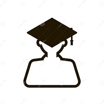 Student Icon on White Background. EPS 10. Vector Illustration. Stock ...