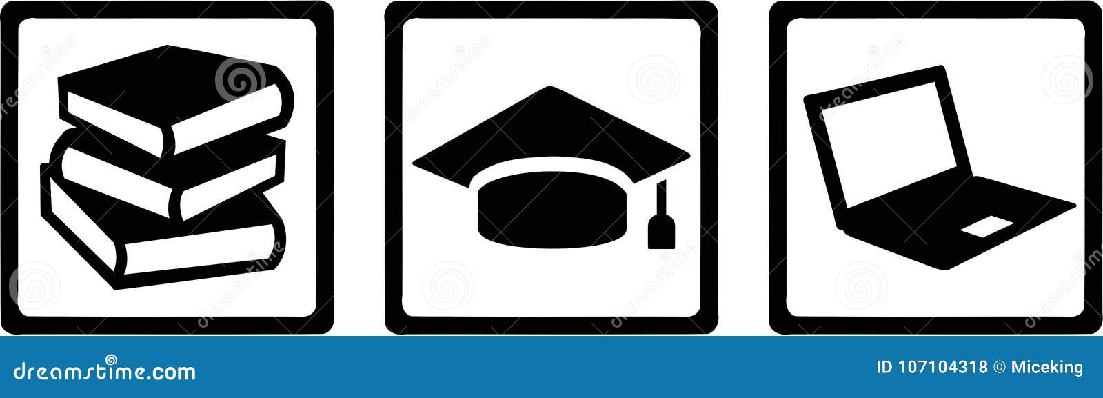 Student Icons vector stock vector. Illustration of school - 107104318