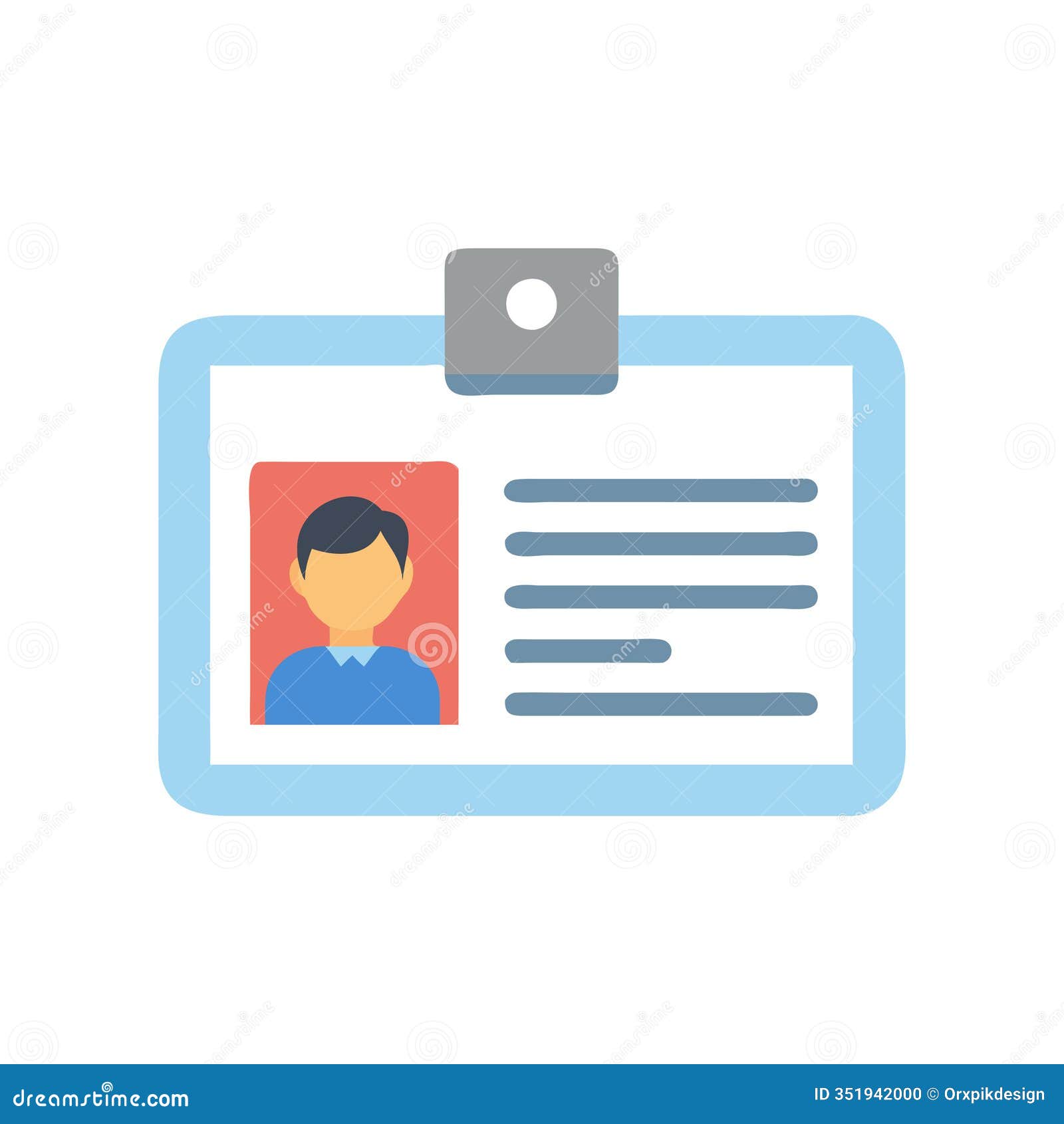 Student ID Card Icon stock vector. Illustration of icon - 351942000