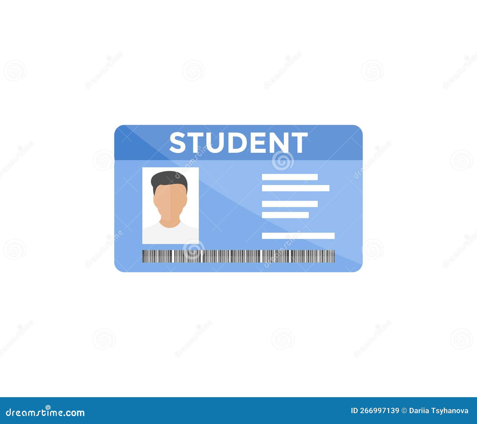 Student ID Card, Identity Confirmation Logo Design. University, School ...