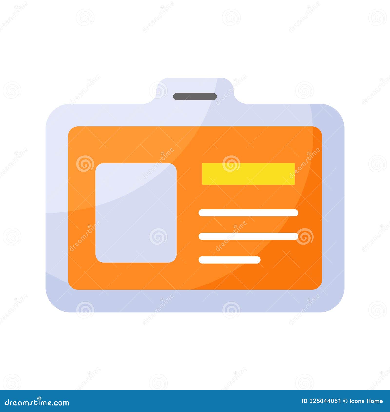 Student Id Card Vector Design, Entry Pass Icon in Modern Style Stock ...
