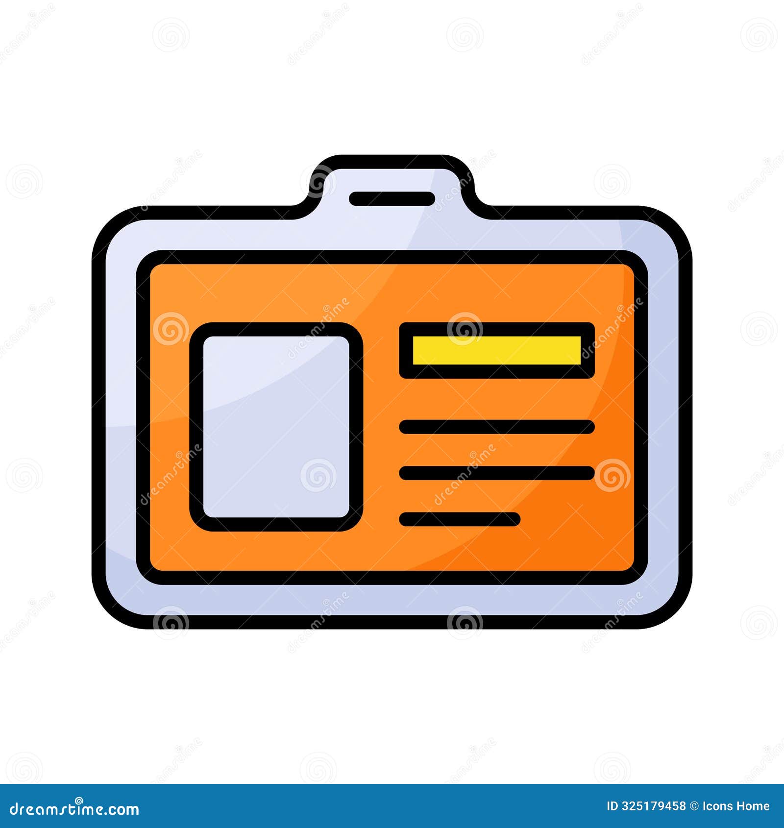 Student Id Card Vector Design, Entry Pass Icon in Modern Style Stock ...