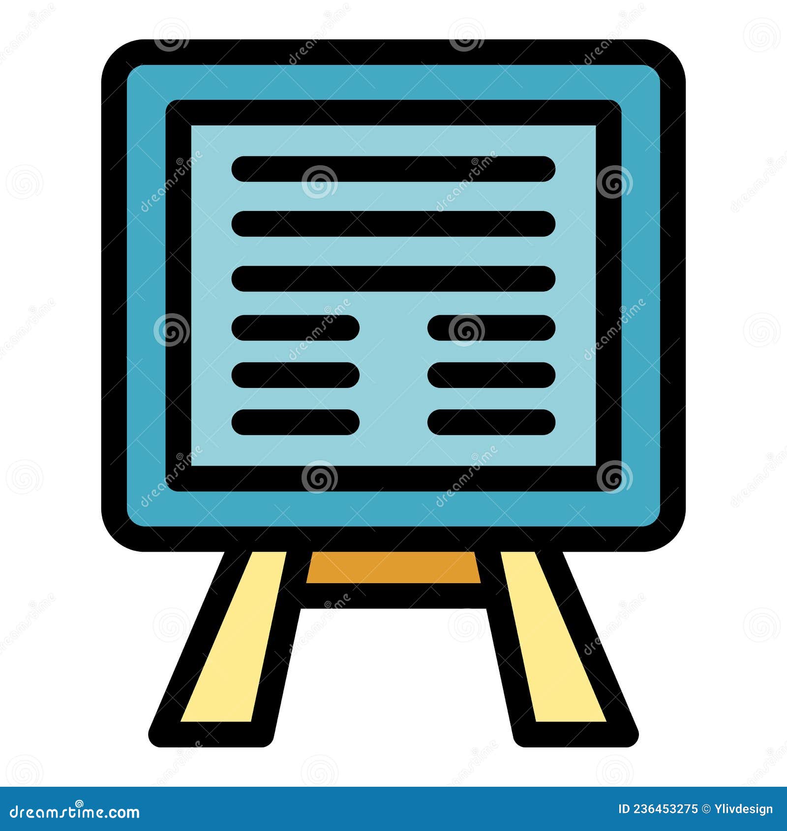 Student Job Banner Icon Color Outline Vector Stock Vector ...