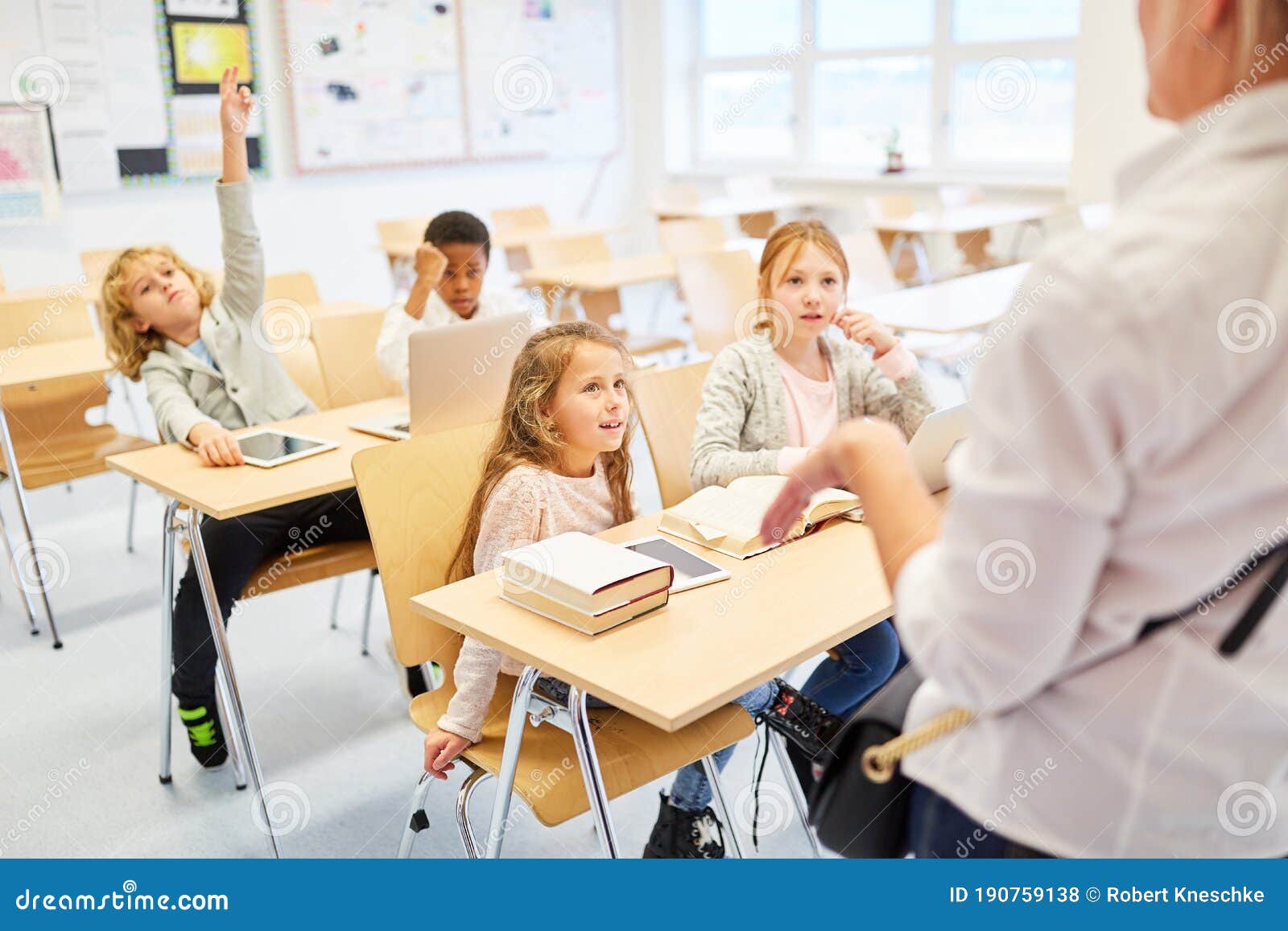 Student Knows the Answer To a Question Stock Photo - Image of people ...