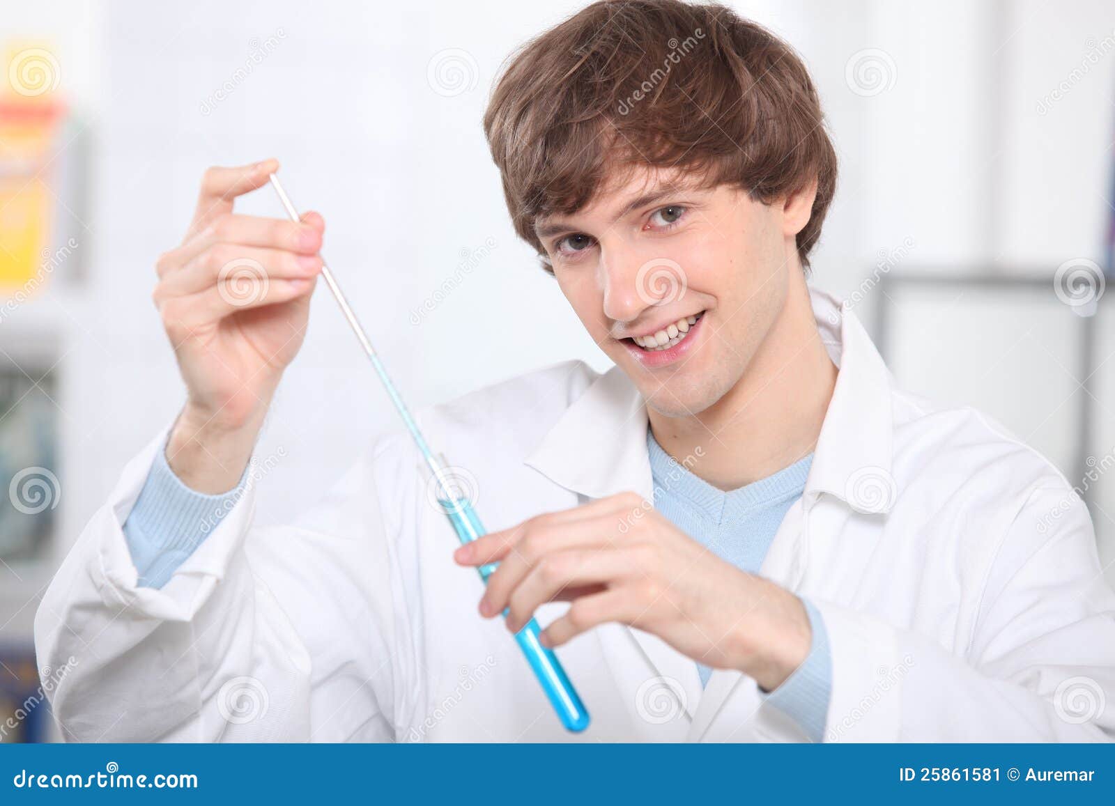 Student in laboratory stock image. Image of focused, university - 25861581