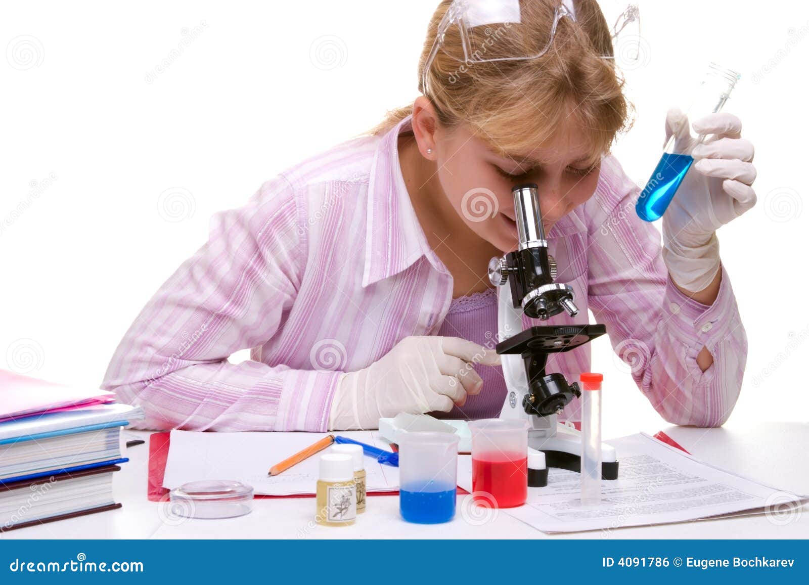 Student in laboratory stock photo. Image of analyze, chemical - 4091786