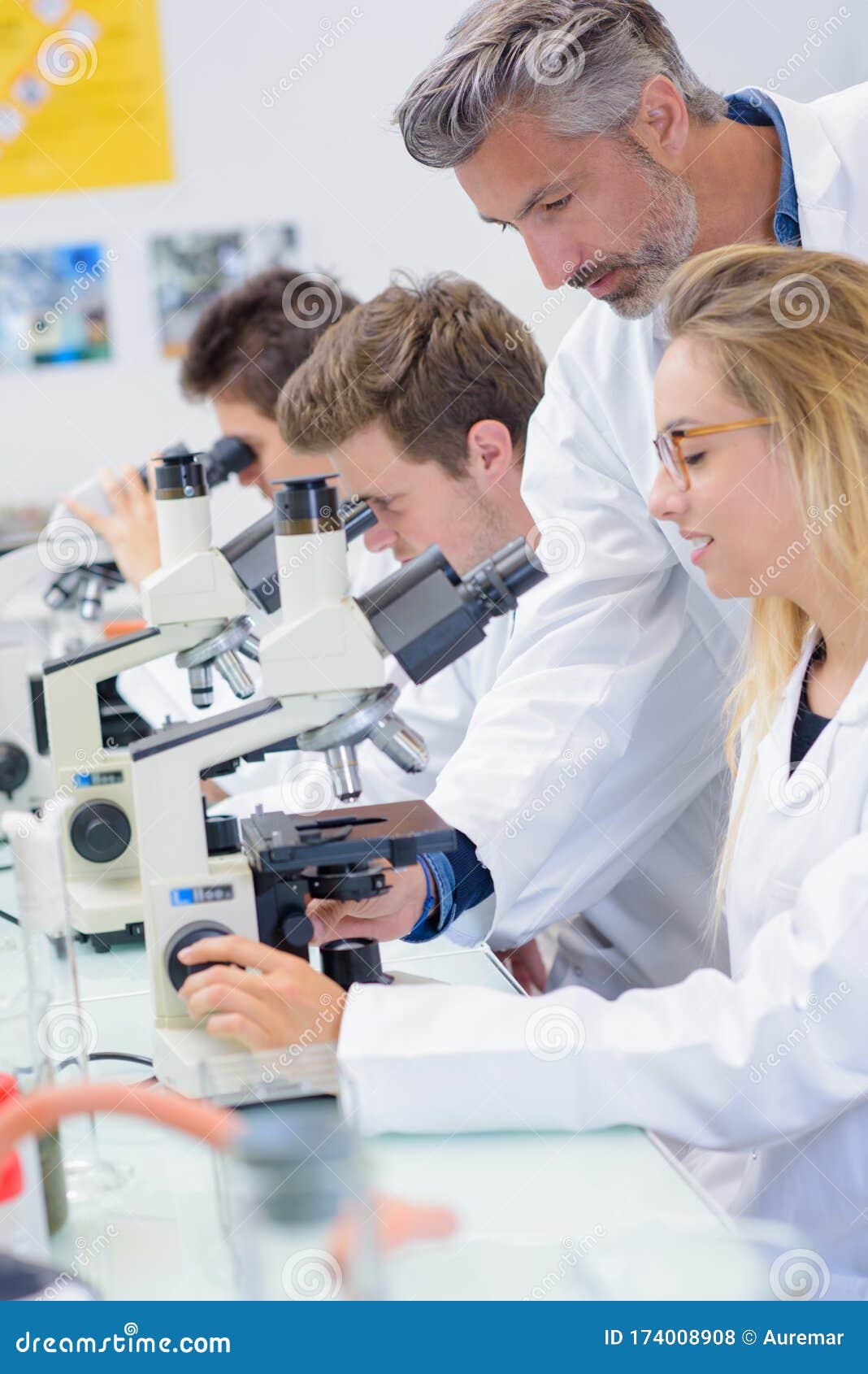 Student in Laboratory Class Stock Photo - Image of instrument, adult ...