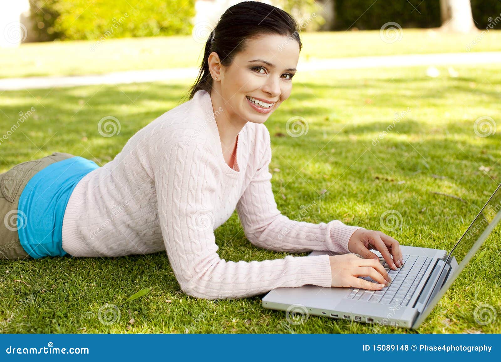 Student laptop stock photo. Image of grass, health, college - 15089148