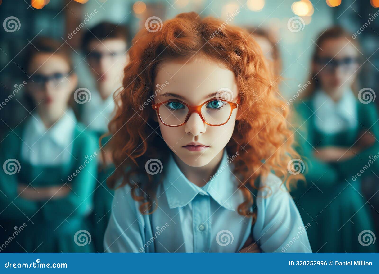 Student Leading a Team in a Group Project, Smart Kid in School Stock ...