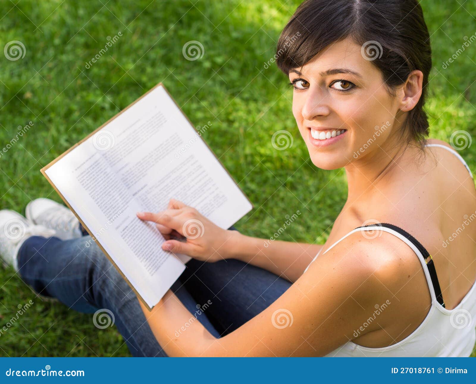 Student learning from book stock image. Image of book - 27018761